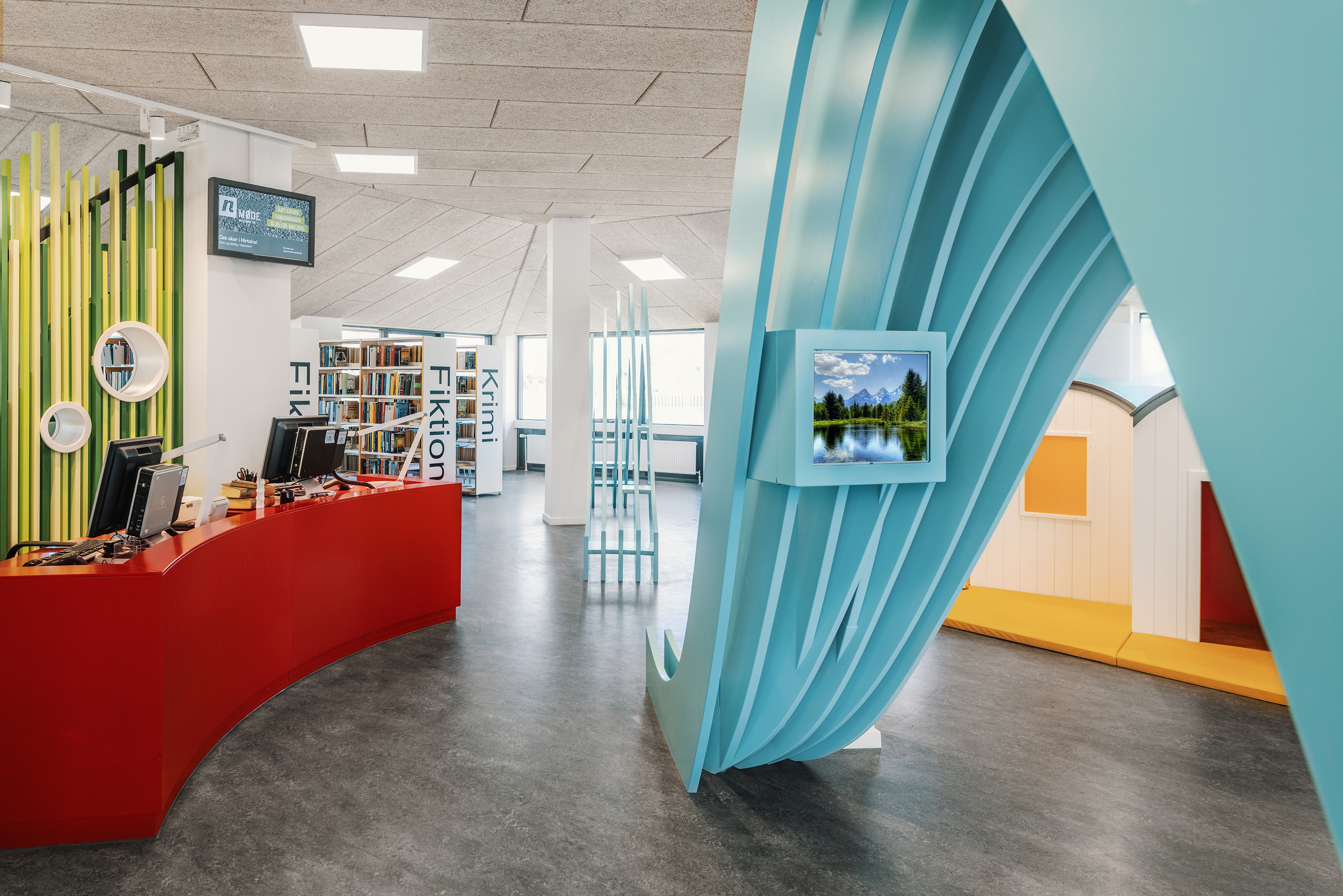 Løkken Central Library by Rosan Bosch Studio - Architizer
