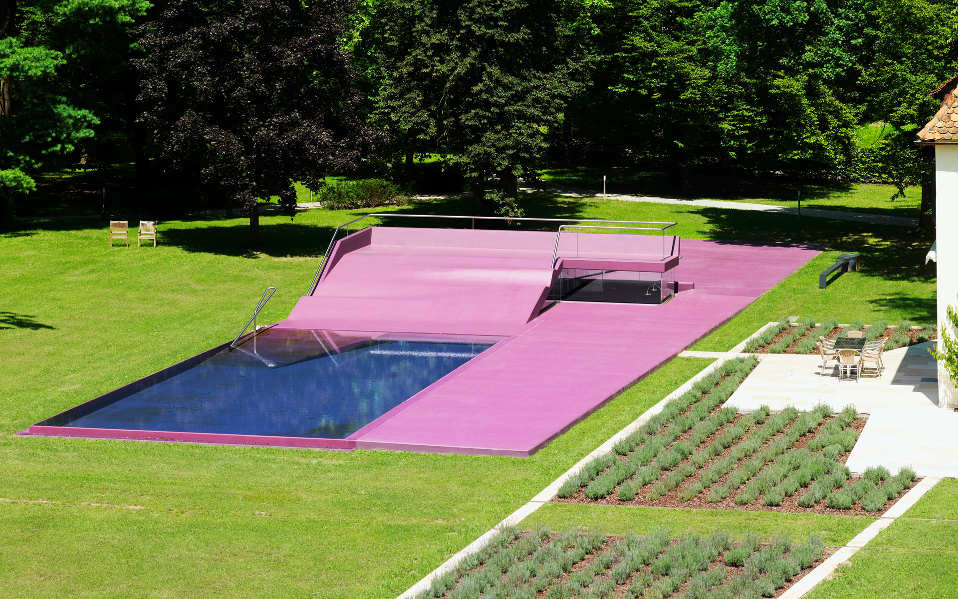 Eybesfeld Outdoor Swimming Pool by Pichler & Traupmann Architekten ZT ...