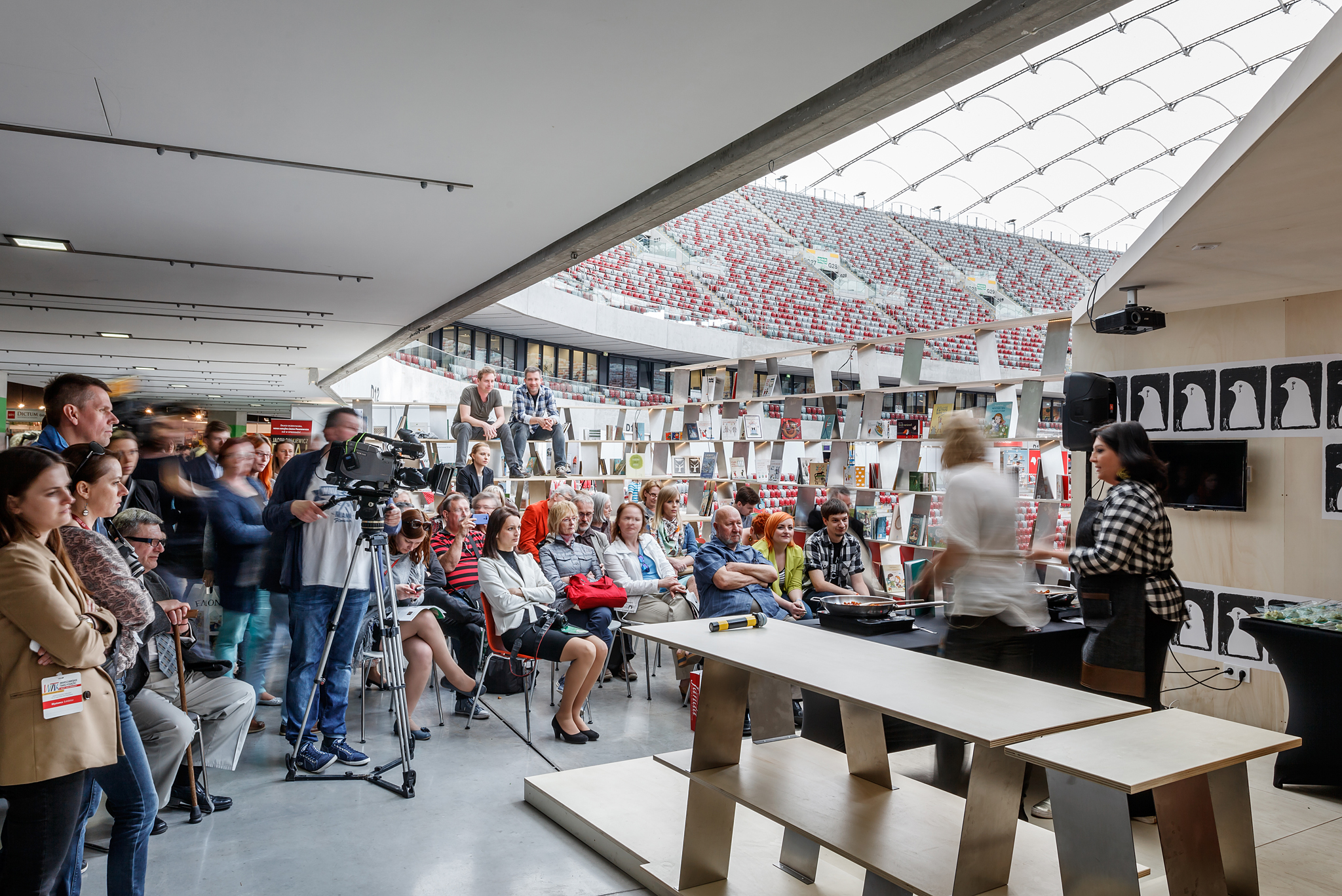 Book fair stand Warsaw 2016 by sporaarchitects - Architizer