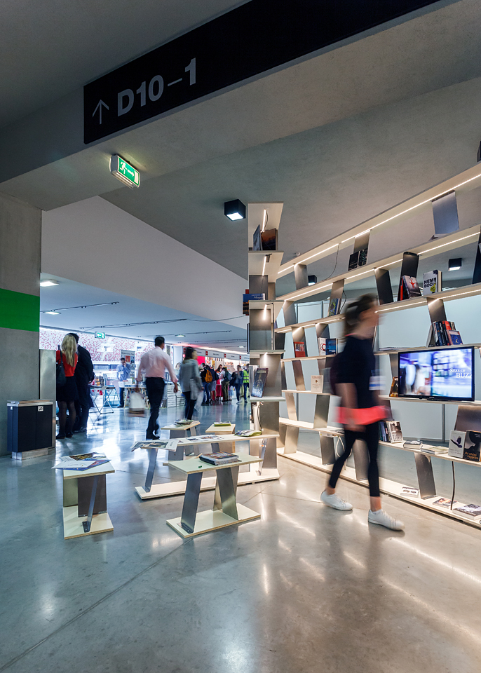 Book fair stand Warsaw 2016 by sporaarchitects - Architizer