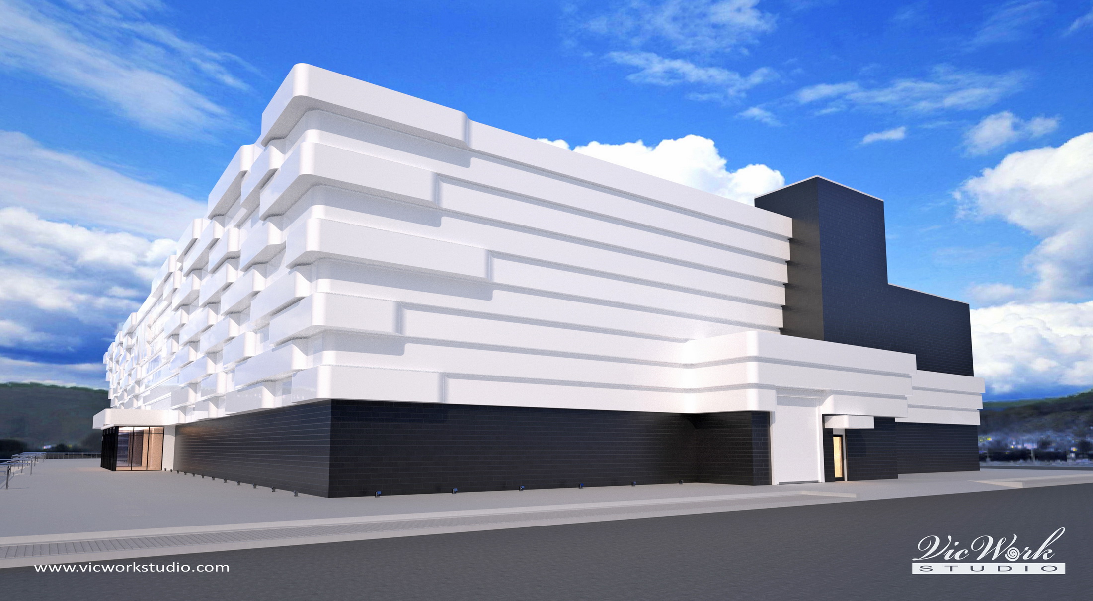 Concept Design of the Shopping Mall facade V.1. by VICWORK STUDIO ...