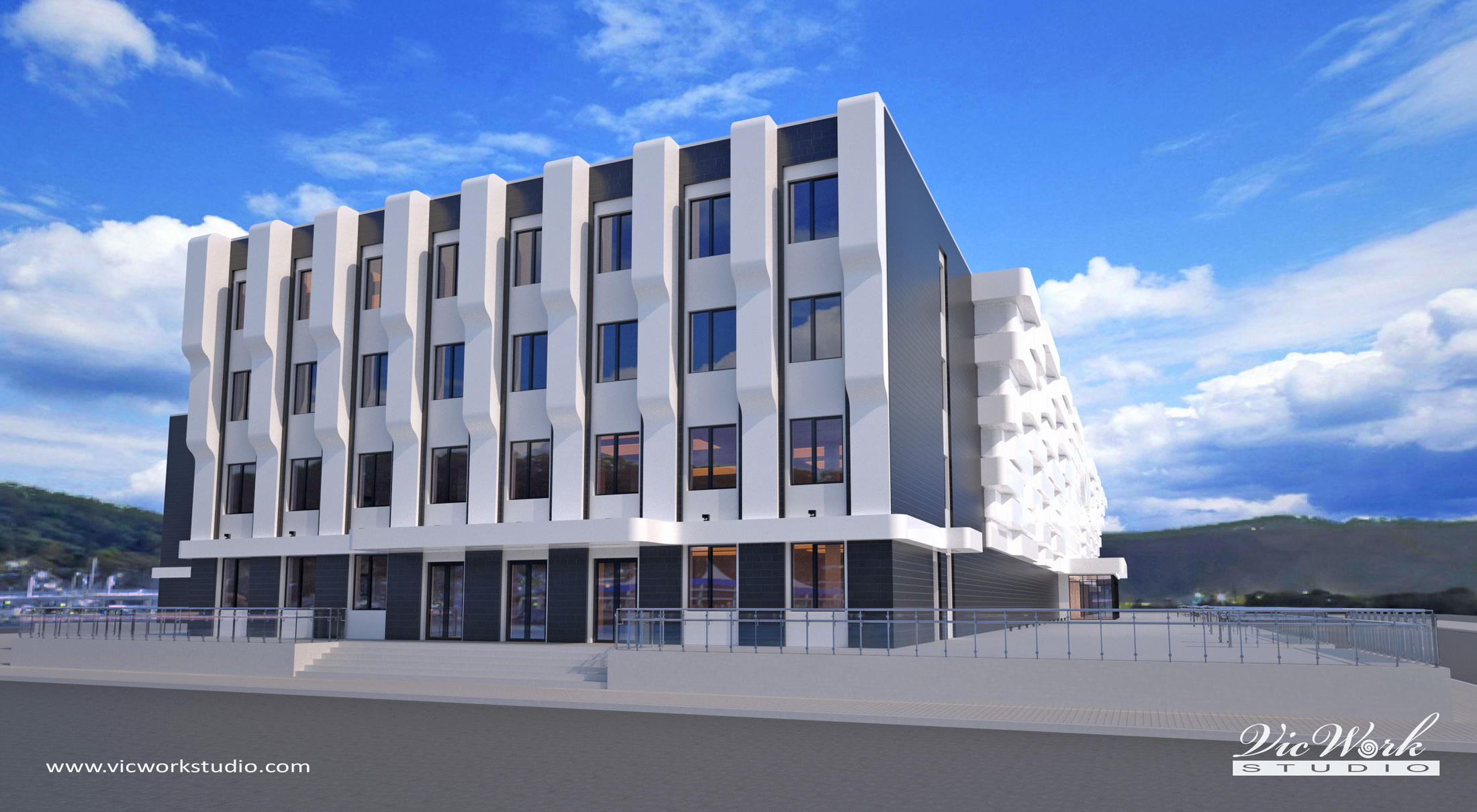 Concept Design of the Shopping Mall facade V.1. by VICWORK STUDIO ...