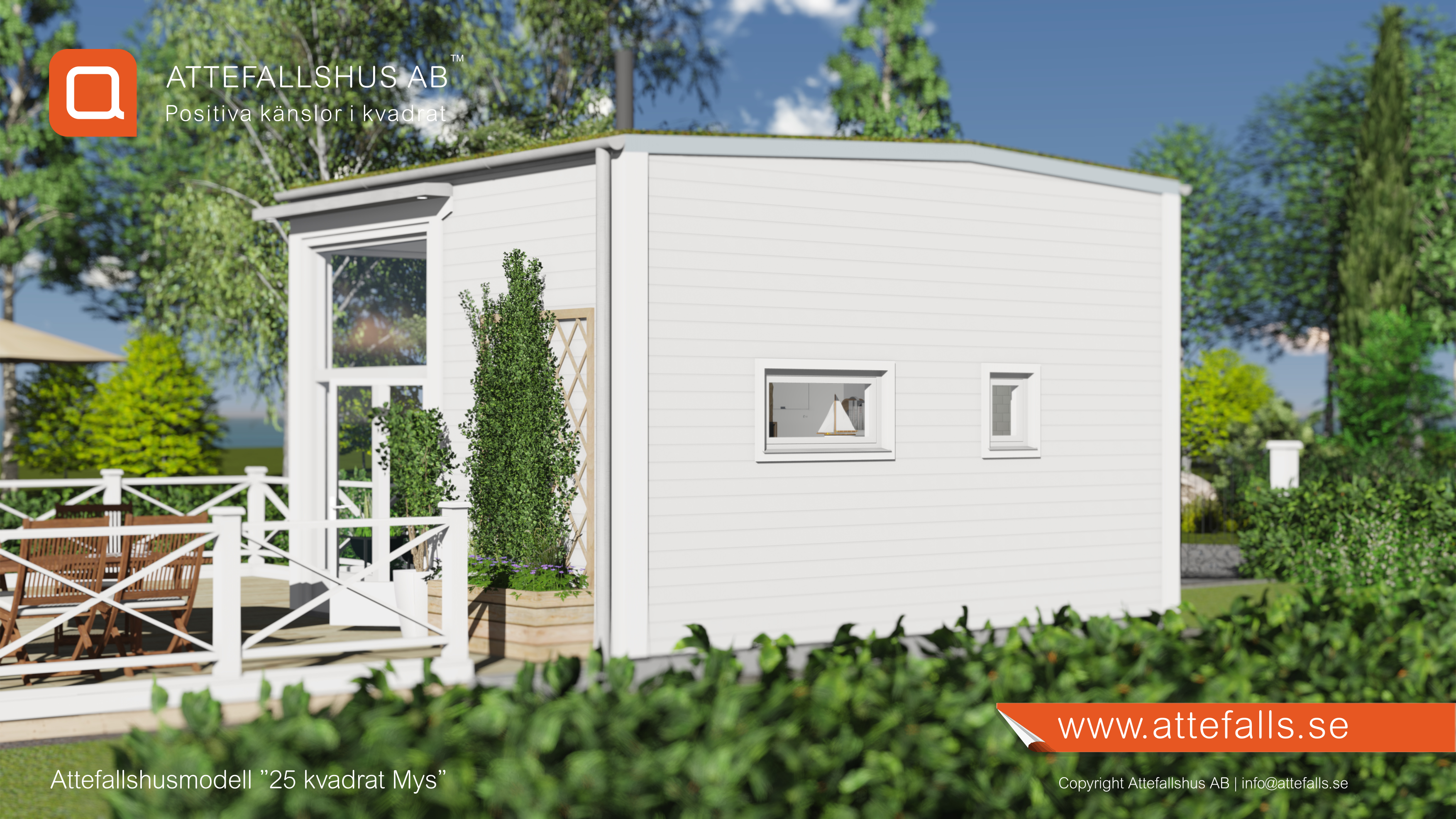 Attefallshus 25 kvadrat Mys by Attefallshus AB - Architizer