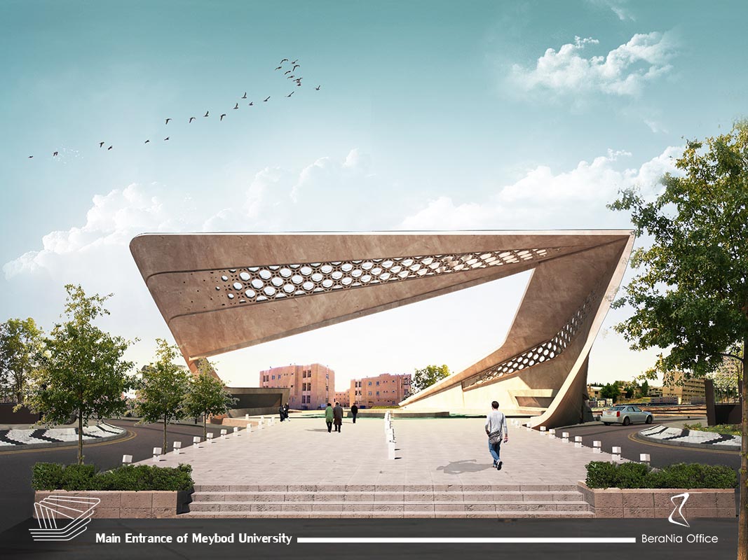 Main Entrance of Meybod University by BeraNia Office - Architizer