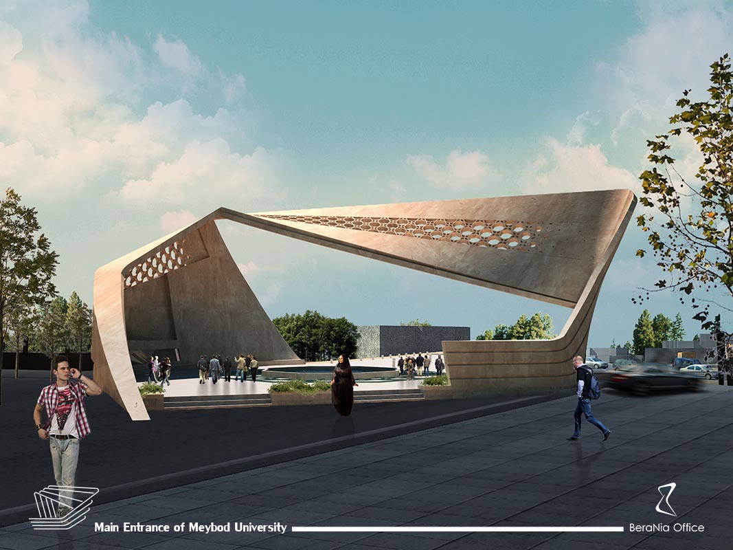 Main Entrance of Meybod University by BeraNia Office - Architizer
