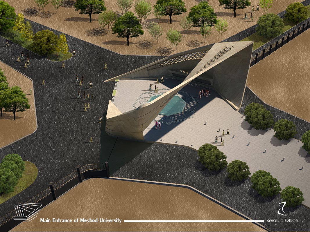Main Entrance of Meybod University by BeraNia Office - Architizer