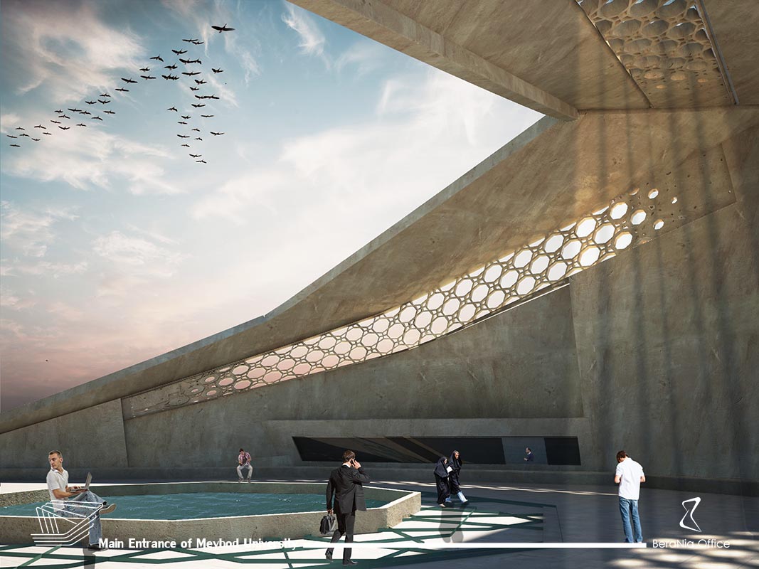Main Entrance of Meybod University by BeraNia Office - Architizer