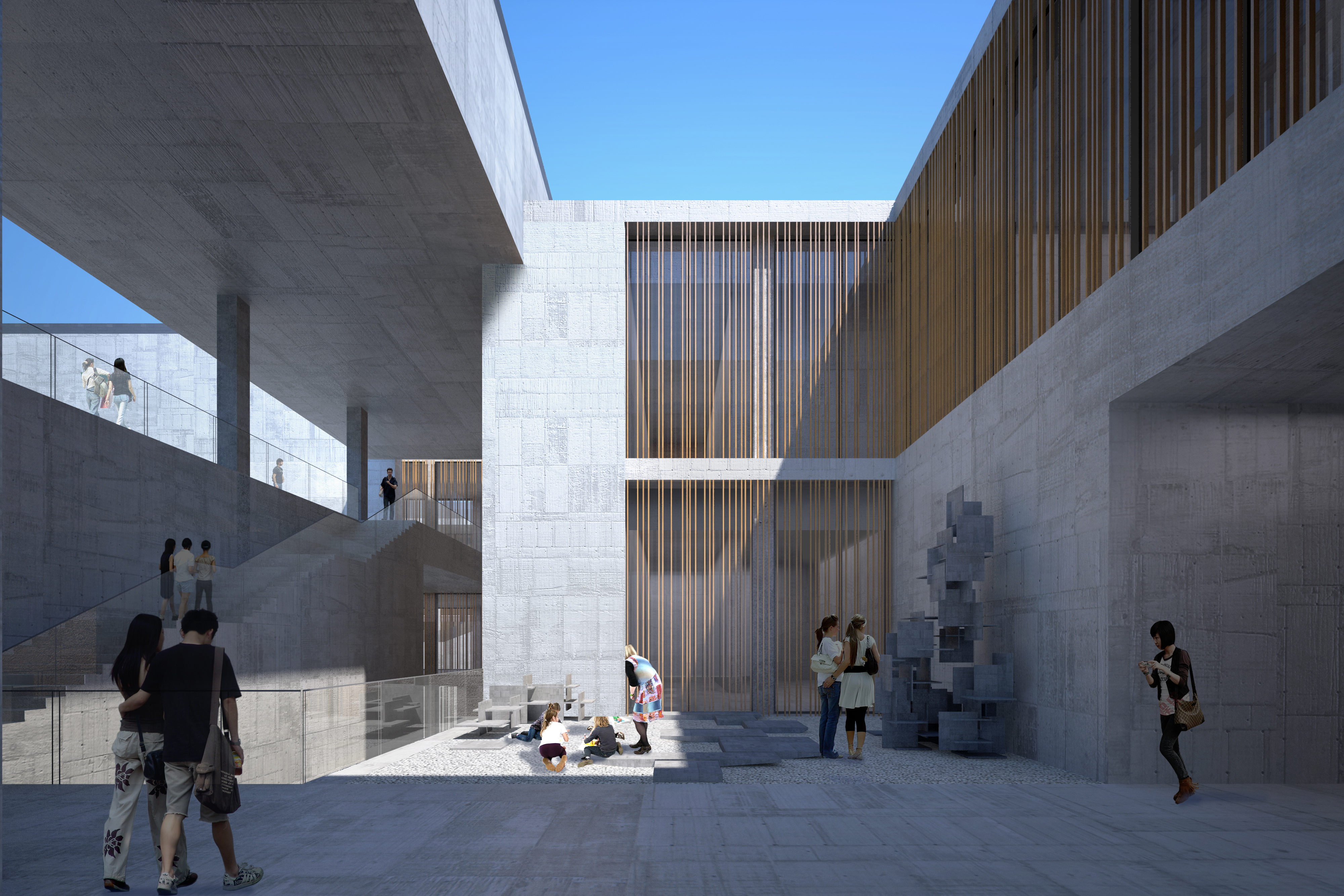 Shou County Culture and Art Center by Studio Zhu Pei - Architizer