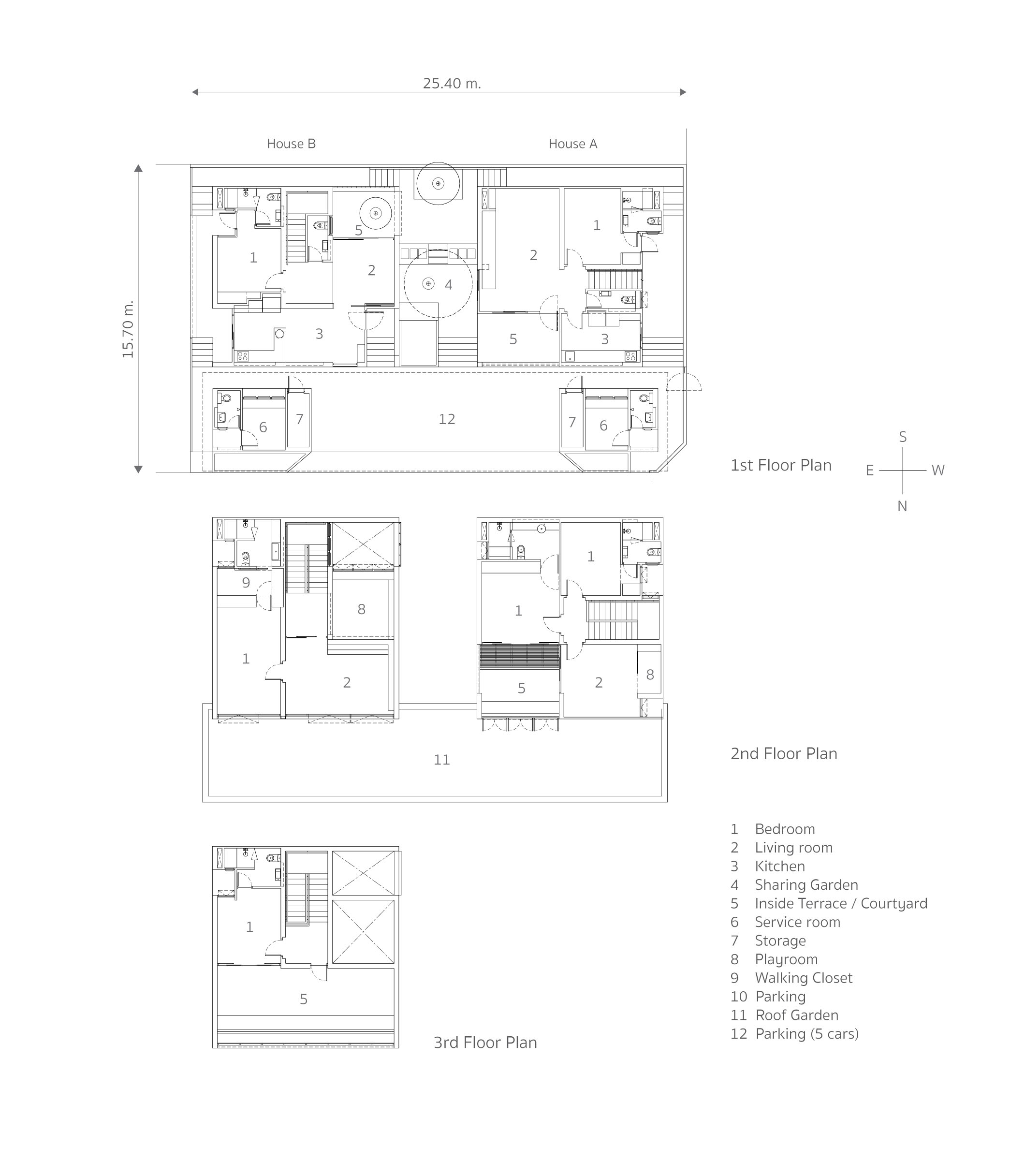Twin House by poetic space studio - Architizer