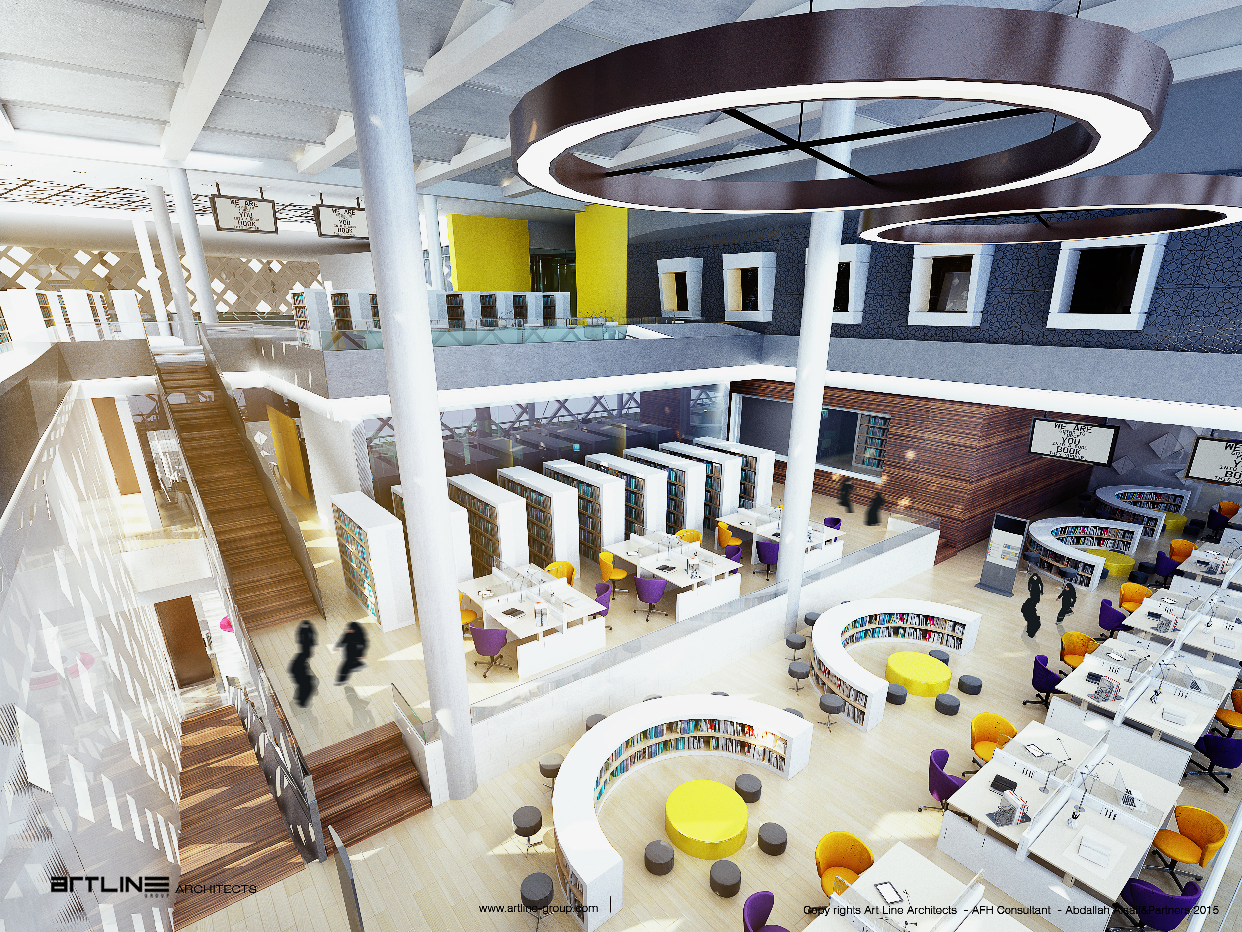 king Feisal Central Library for girls by ARTLINE GROUP - Architizer