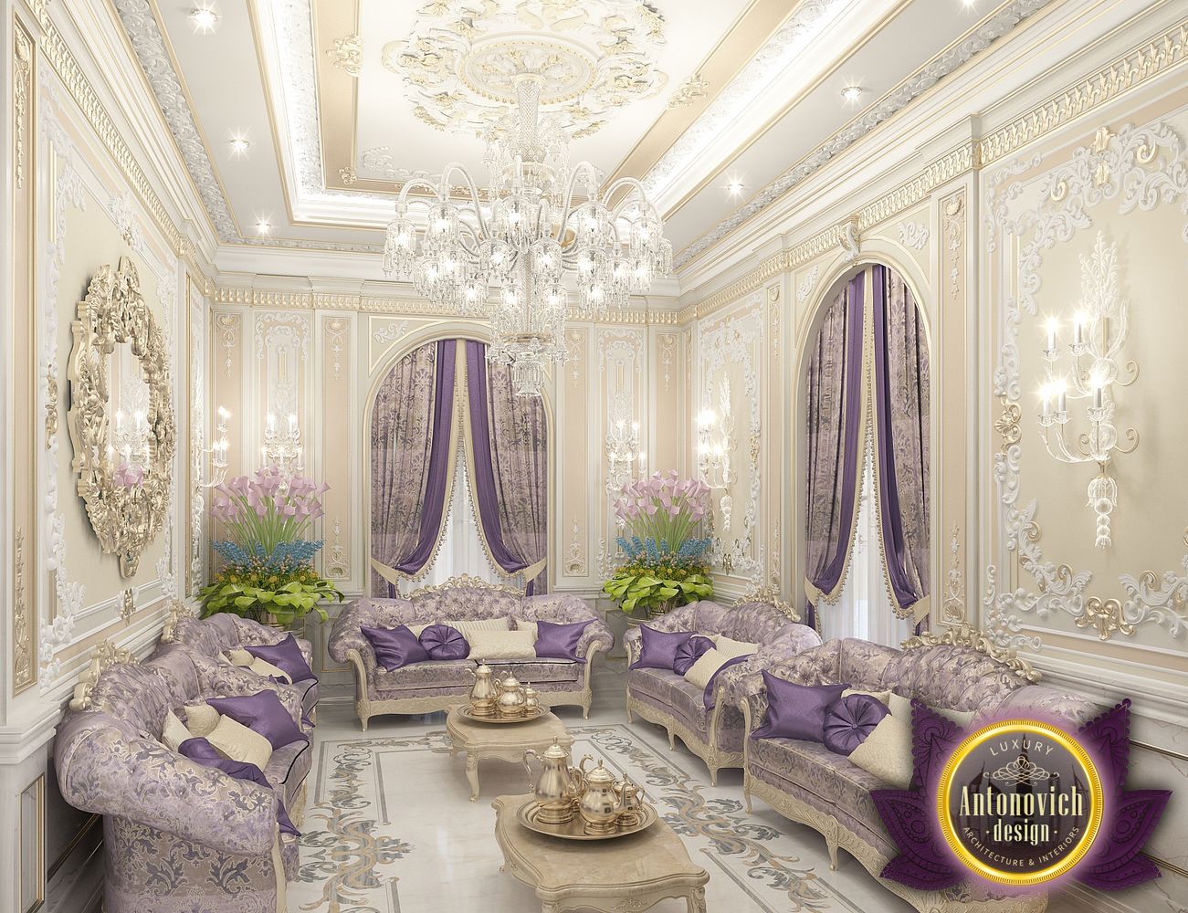 Interior living room design by Katrina Antonovich by LUXURY ANTONOVICH ...