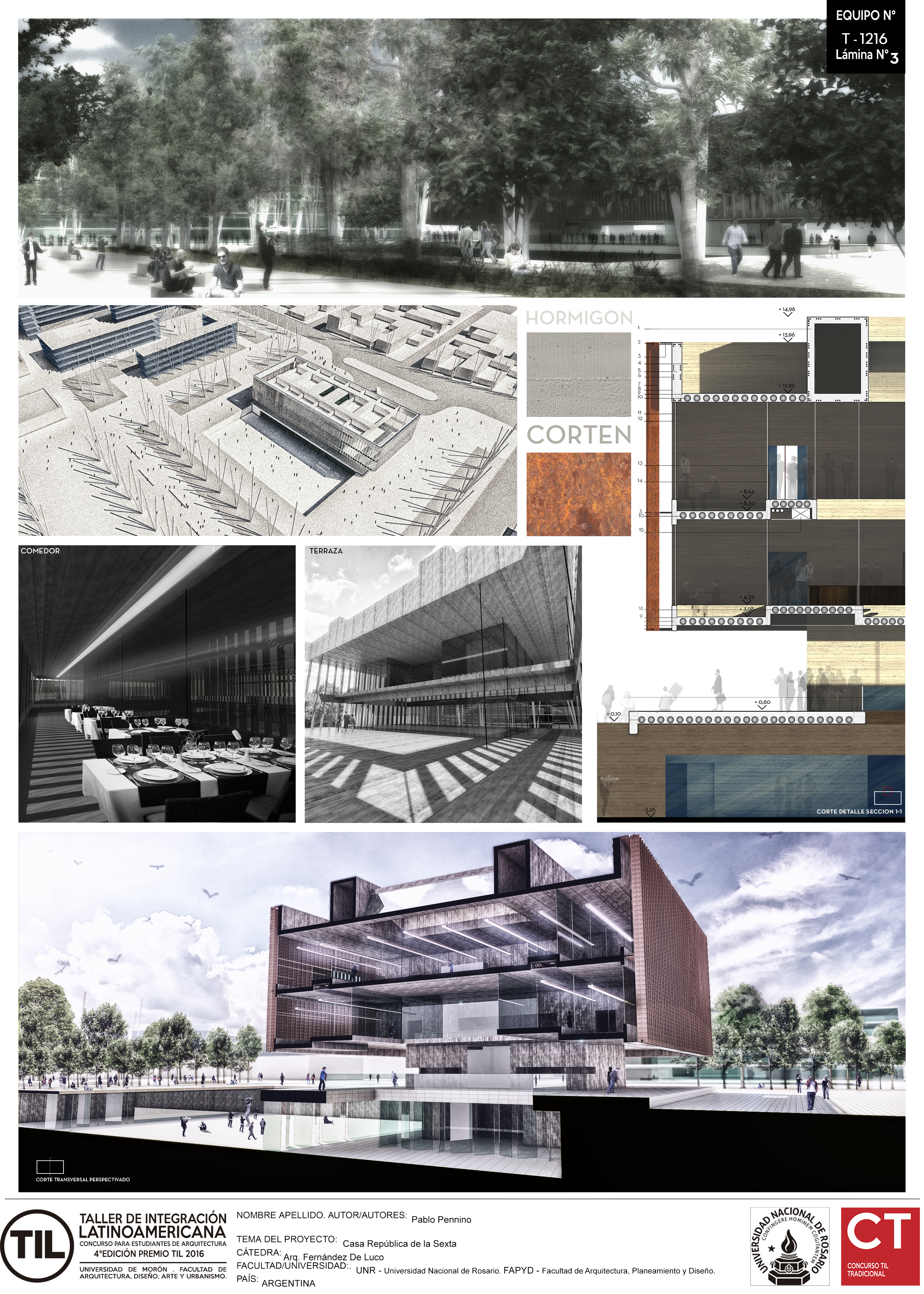 Competition CLA TIL. Congres of Latinoamerican Architecture by Taureau ...