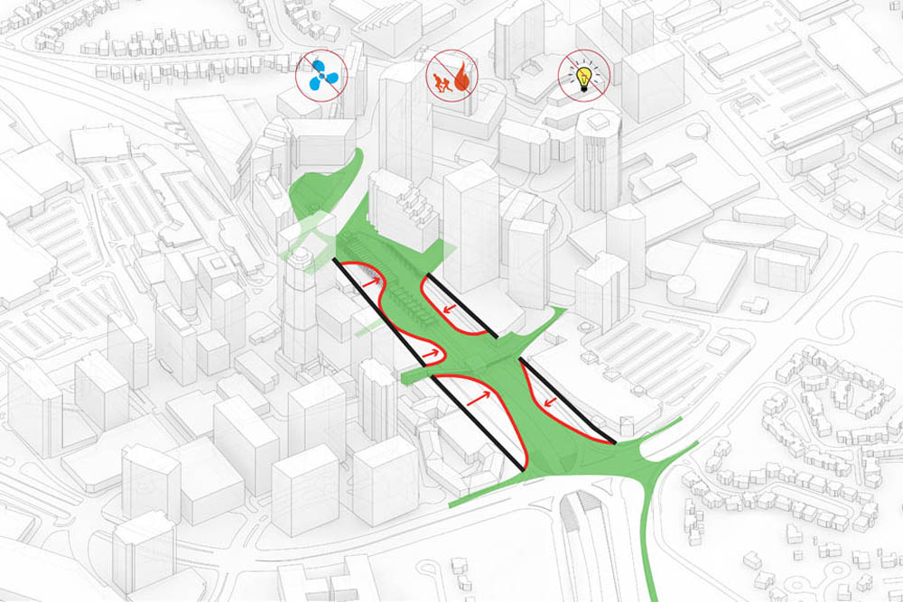 Buckhead Park Over GA400 by ROGERS PARTNERS Architects+Urban Designers ...