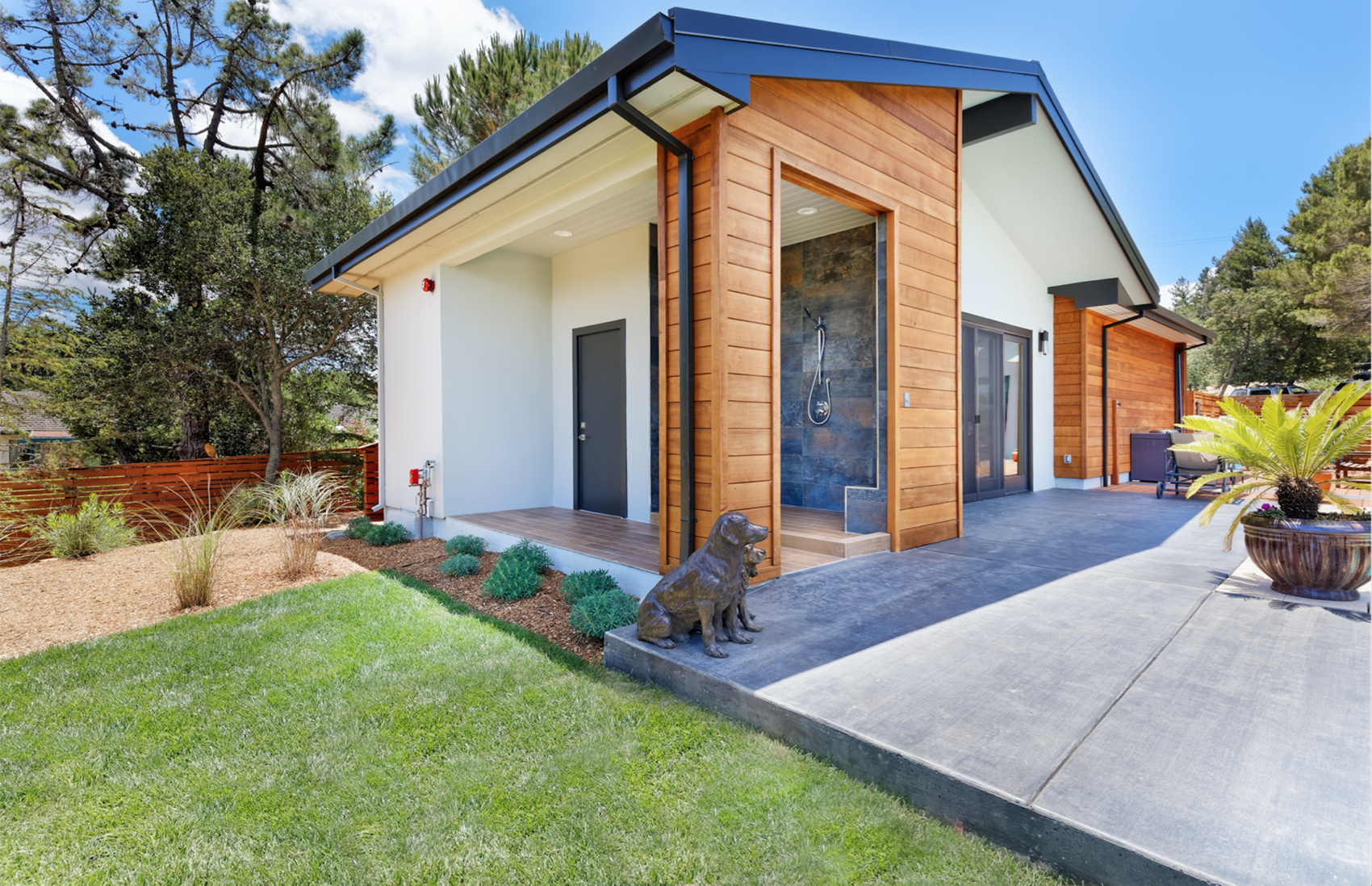 Woodside Hardscape Design by Bekom Design - Architizer