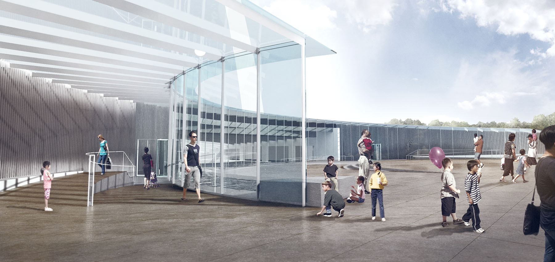 Sky Reflector-Canopy by James Carpenter Design Associates - Architizer