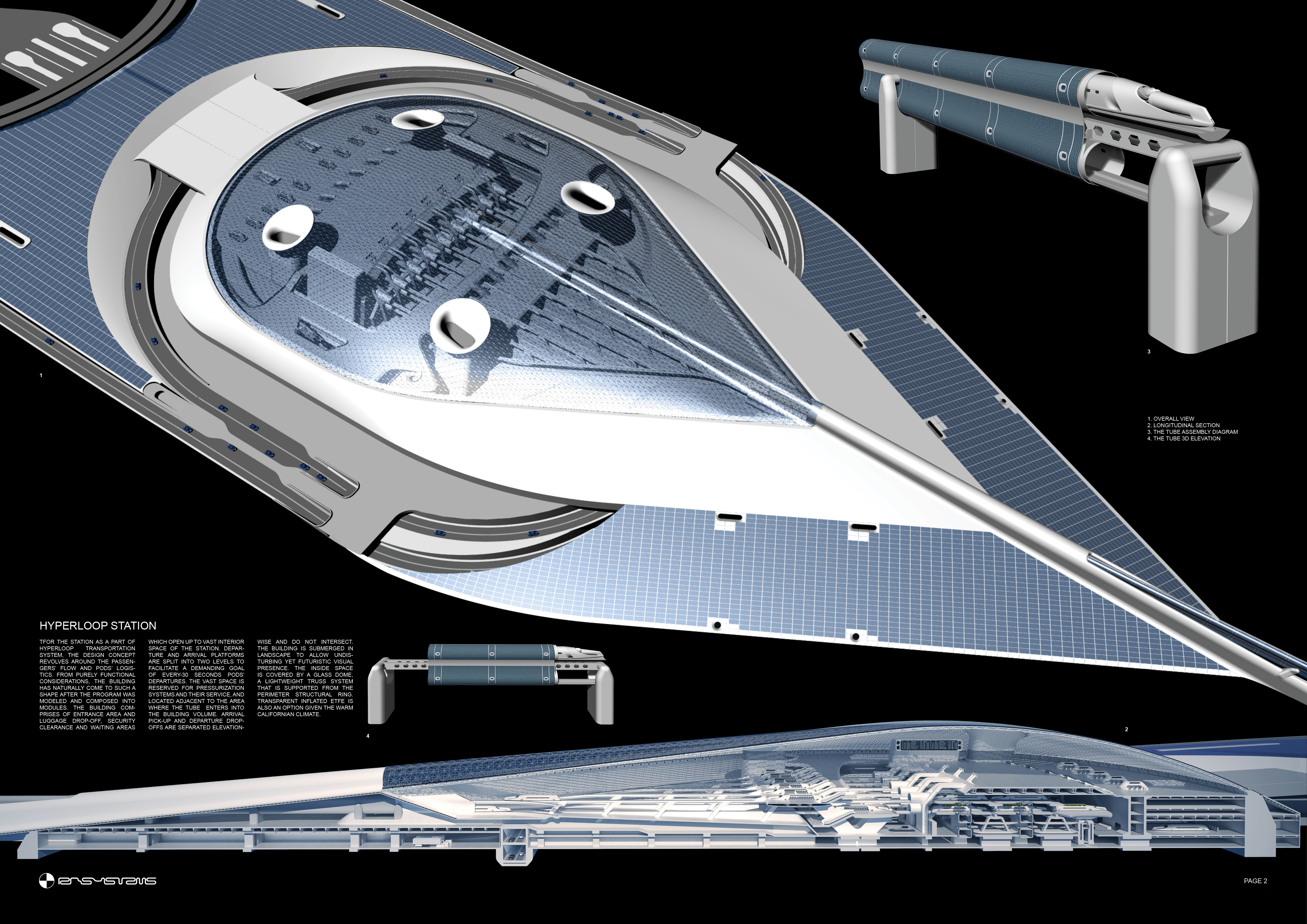 Idea 1836958: Hyperloop Station by RB Systems - Architizer