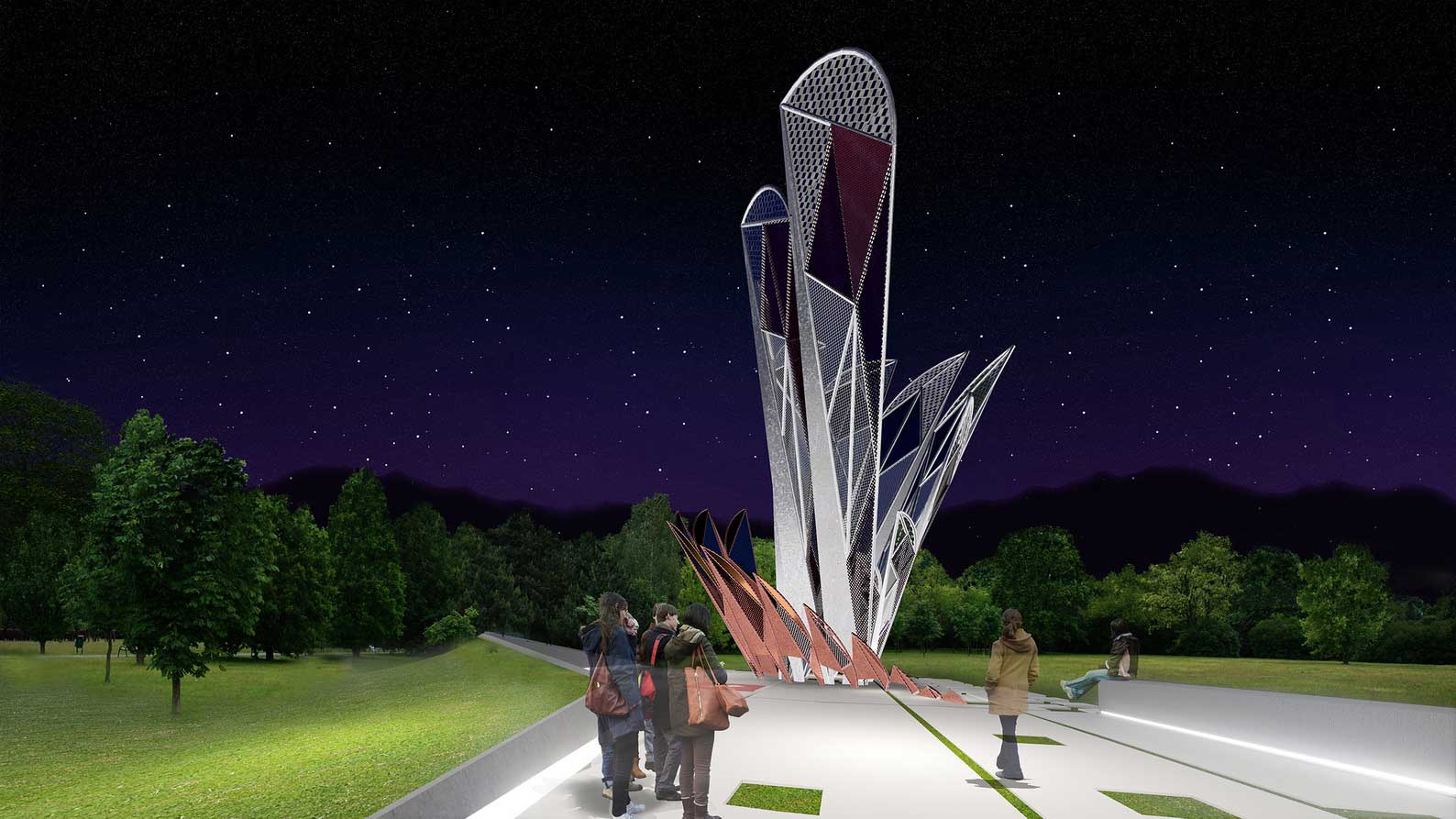 Bicentennial Sculptural monument in tribute to the Independence and the ...