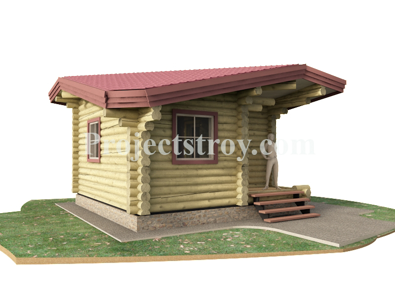 Project sauna logs 6x6 m by Projectstroy drawings log cabins | home ...