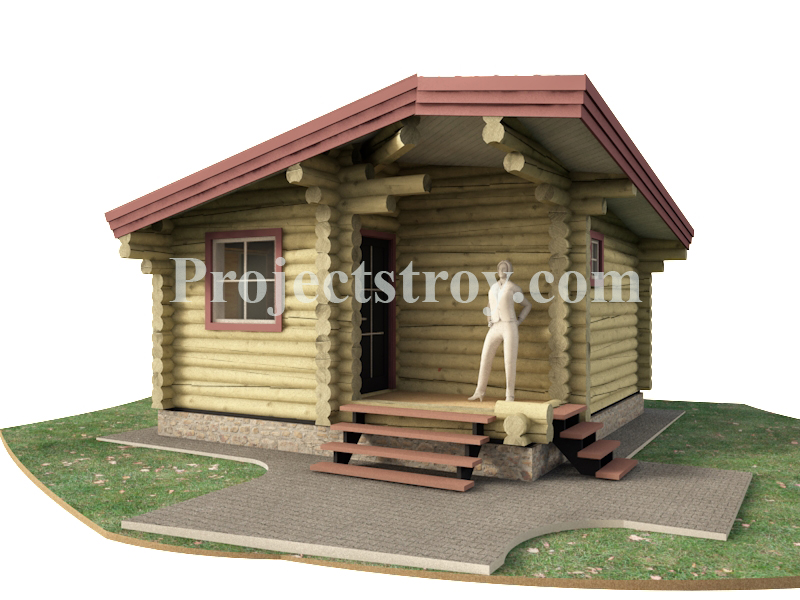 Project sauna logs 6x6 m by Projectstroy drawings log cabins | home ...