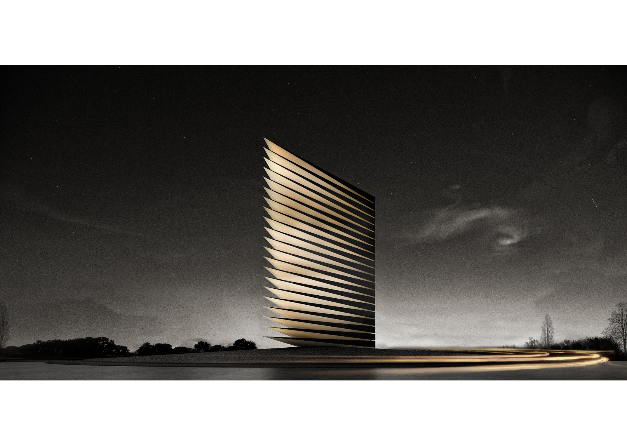 Lamborghini road monument by Set Architects - Architizer