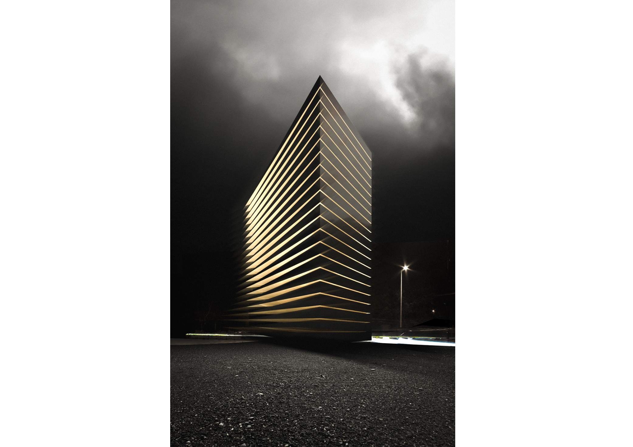 Lamborghini road monument by Set Architects - Architizer