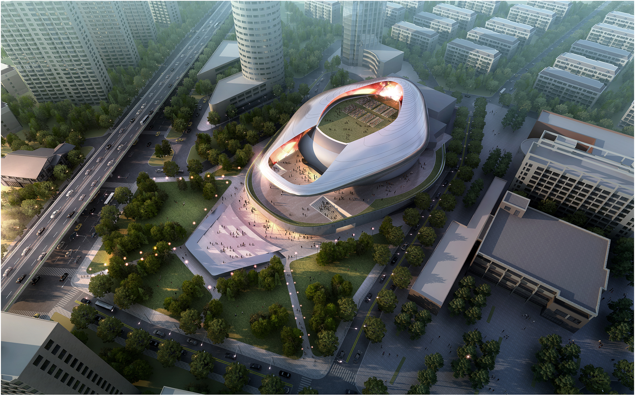 SHANGHAI ARENA by GreenbergFarrow Architecture - Architizer