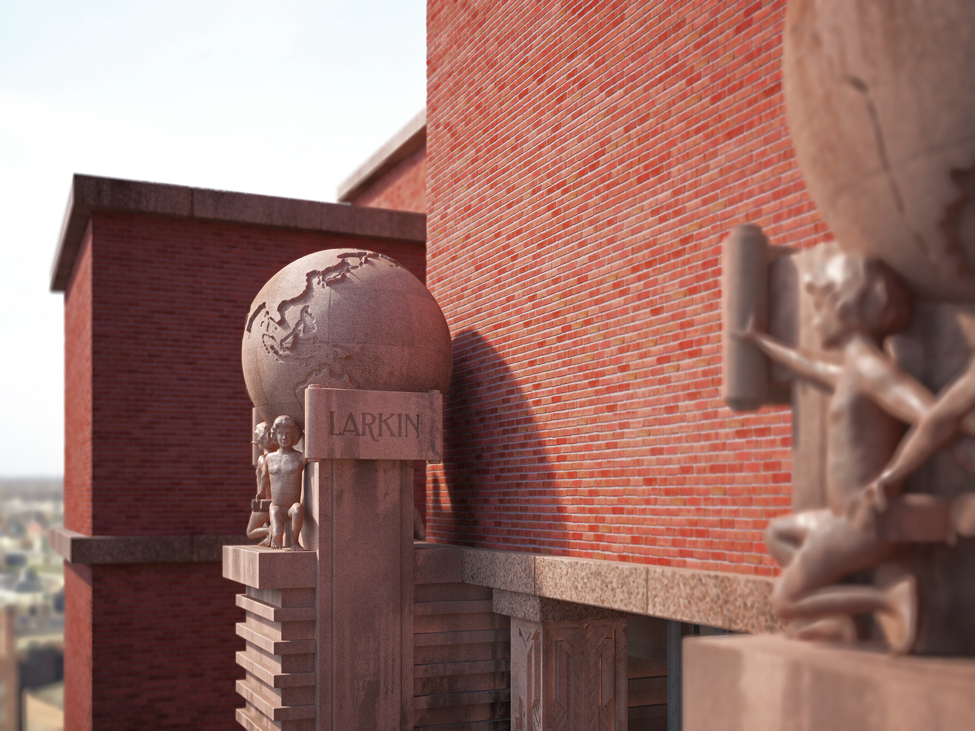 Larkin Administration Building / Frank Lloyd Wright by Hooked on the ...