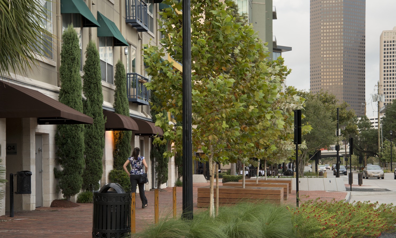 Idea 1865365: Bagby Streetscape Corridor & Park by Design Workshop in ...