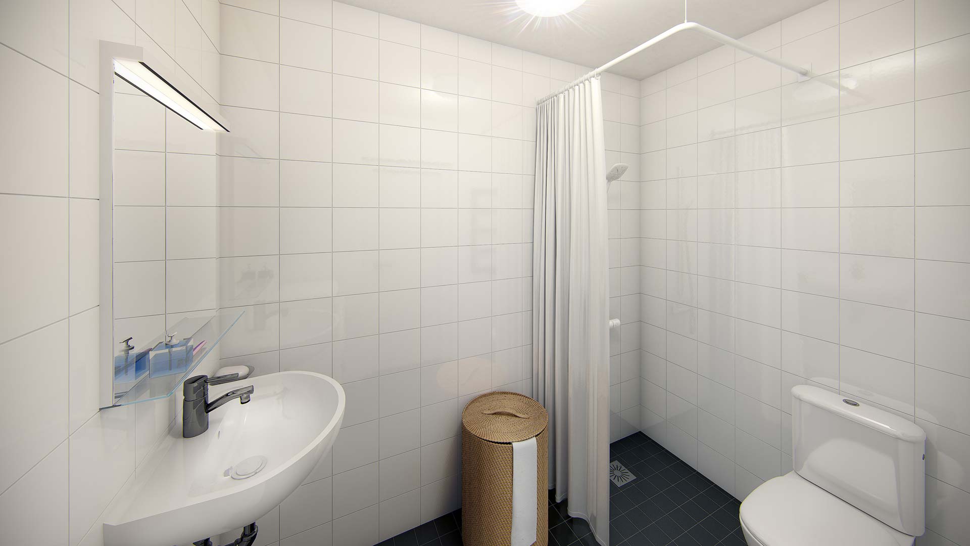 Modest Scandinavian apartment 3d visualization by Viscato - Architizer