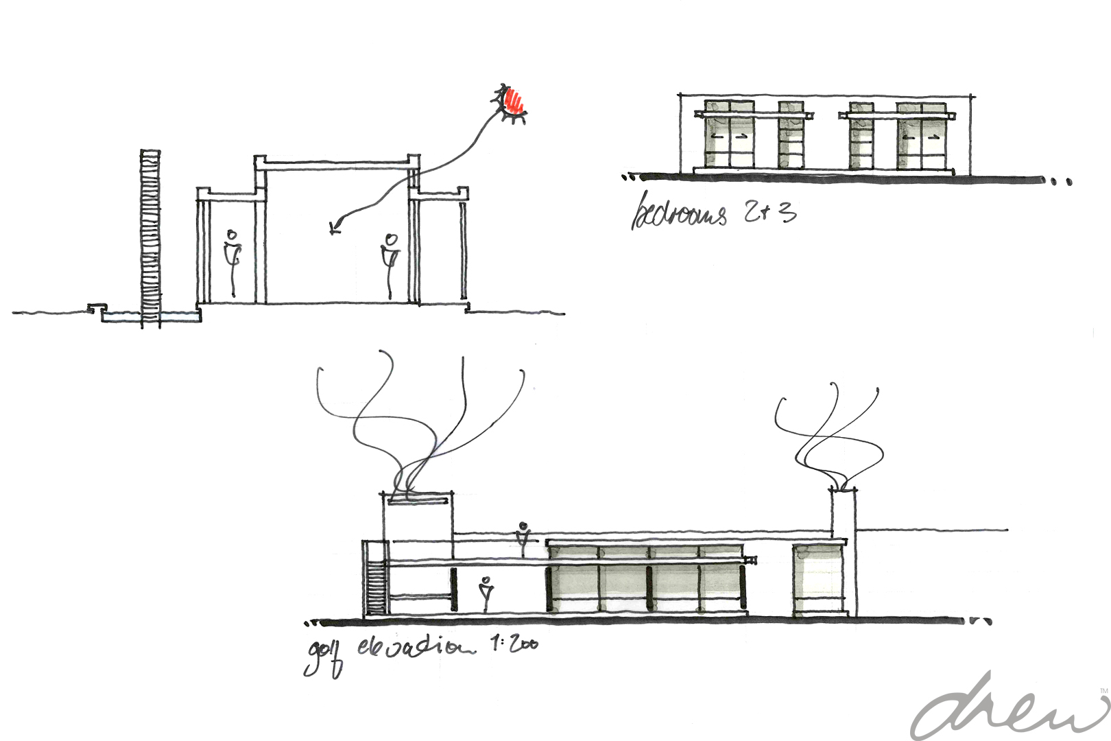 spine wall house by Drew Architects + Interiors - Architizer