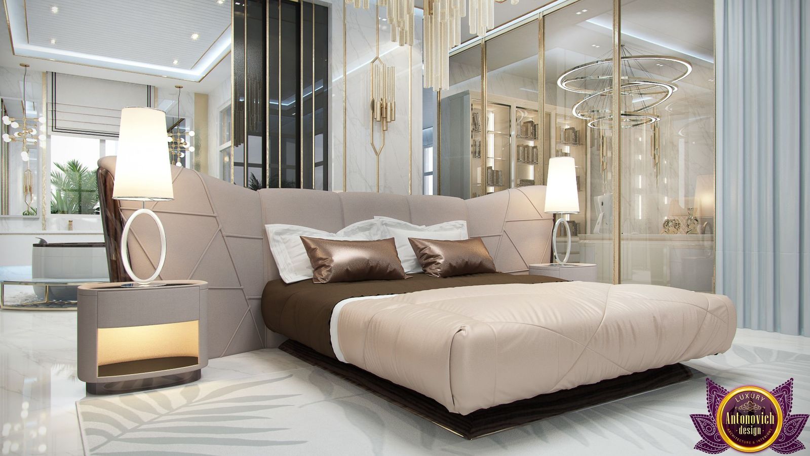 Modern bedroom designs of Katrina Antonovich by LUXURY ANTONOVICH ...