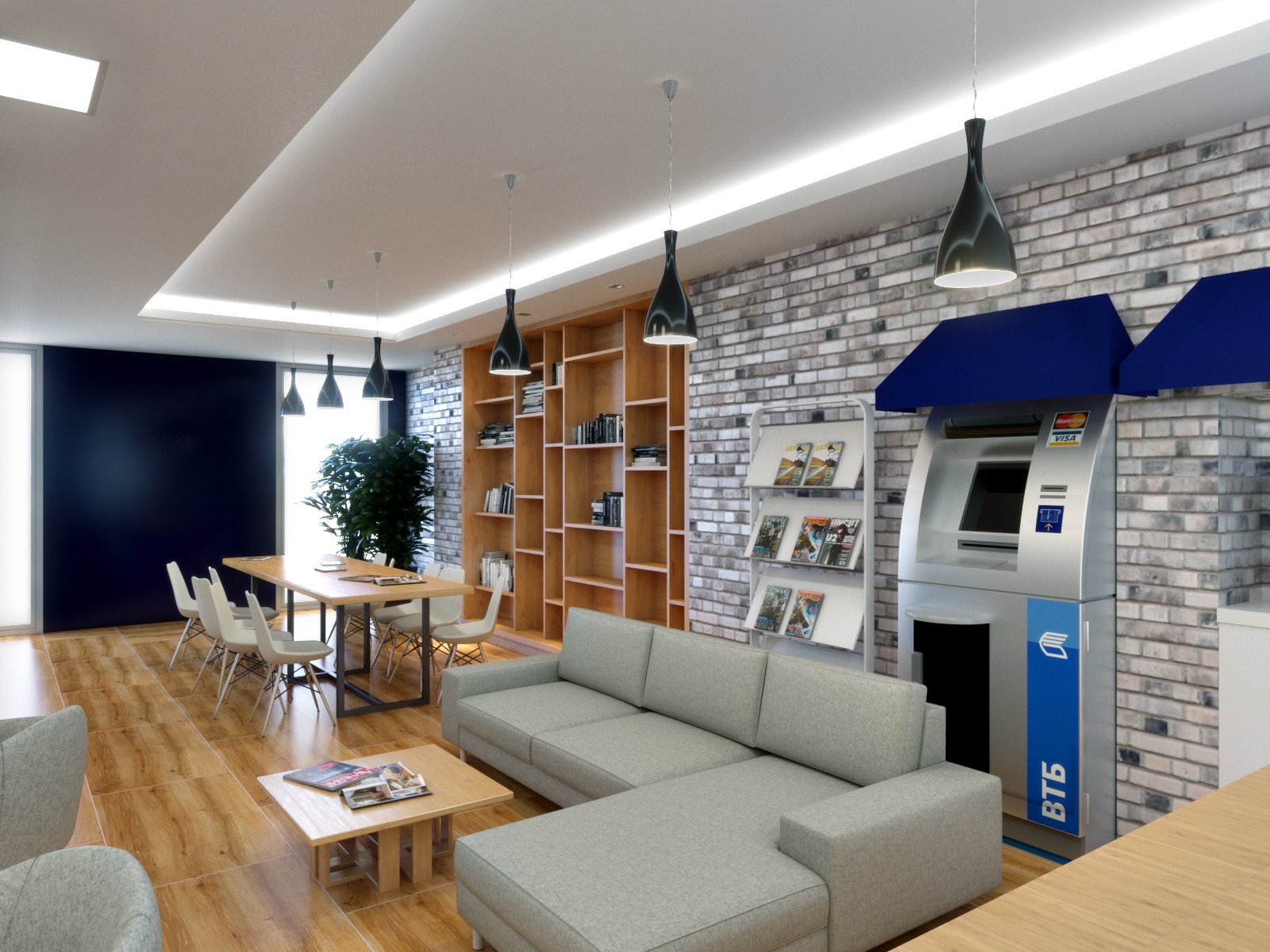 Bank Customer Lounge Interior renders by 3DArchPreVision - Architizer