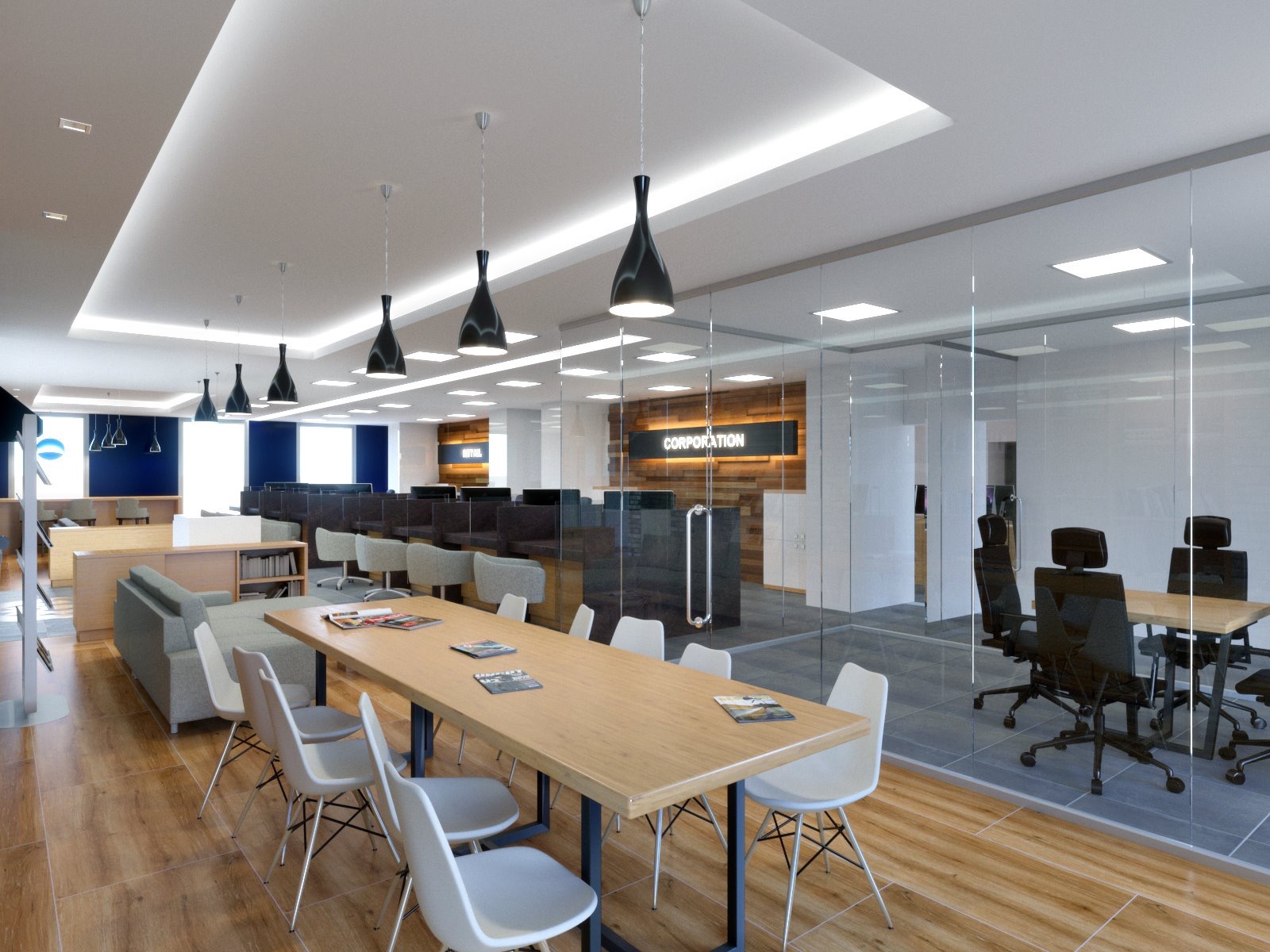 Bank Customer Lounge Interior renders by 3DArchPreVision - Architizer