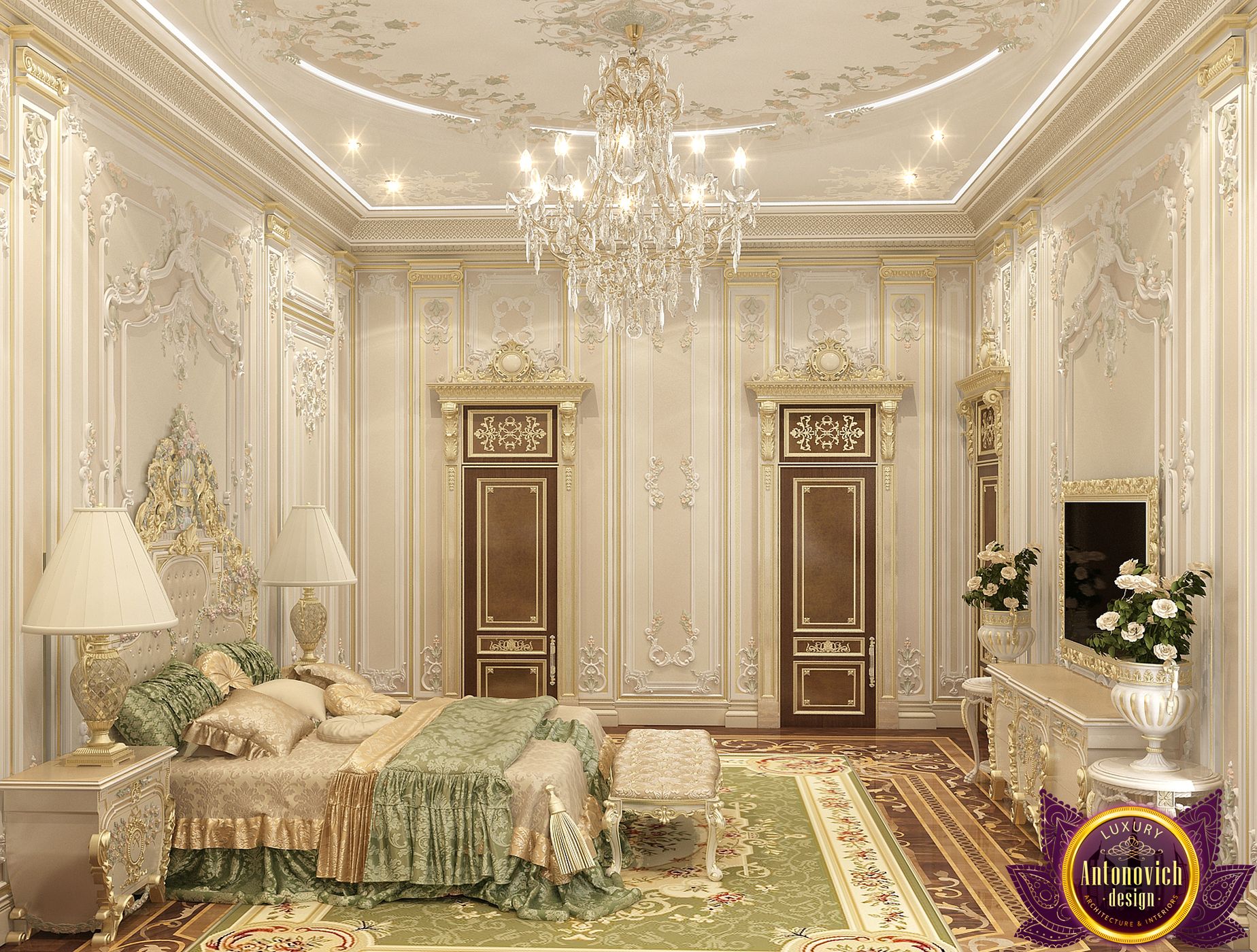 Sumptuous bedroom design of Katrina Antonovich by LUXURY ANTONOVICH ...