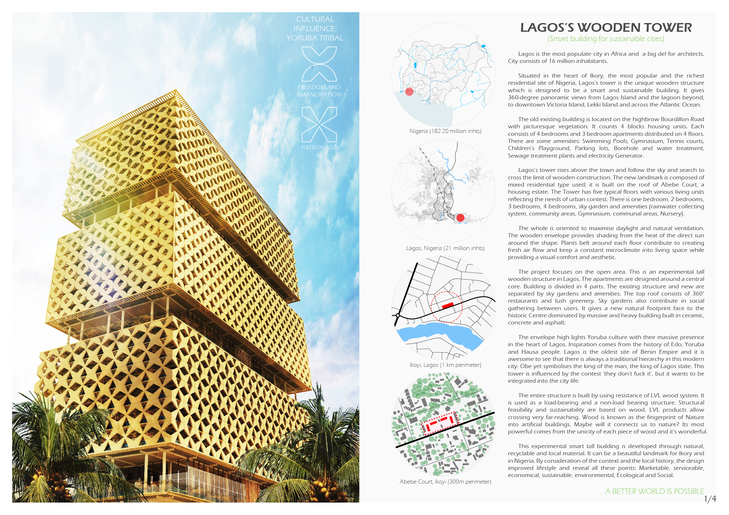LAGOS WOODEN TOWER by Hermann Kamte & Associates - Architizer
