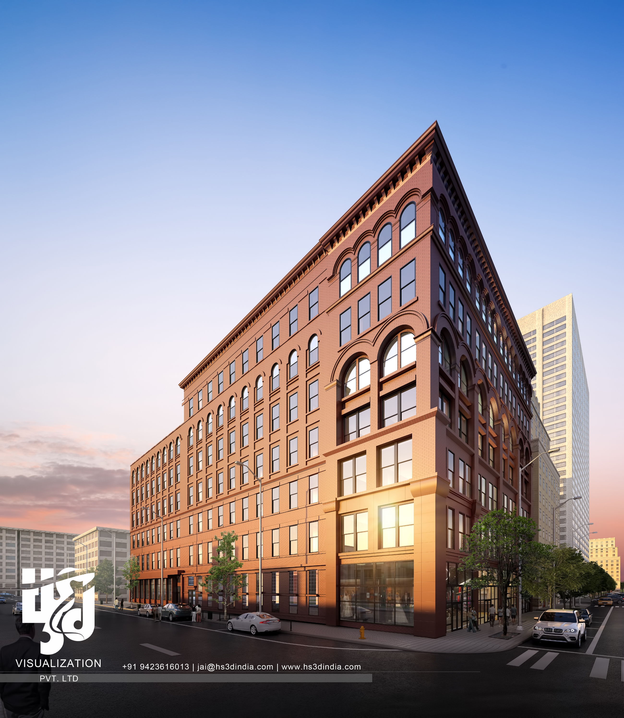COMMERCIAL EXTERIOR NIGHT RENDERING BY HS 3D INDIA by HS3D ...
