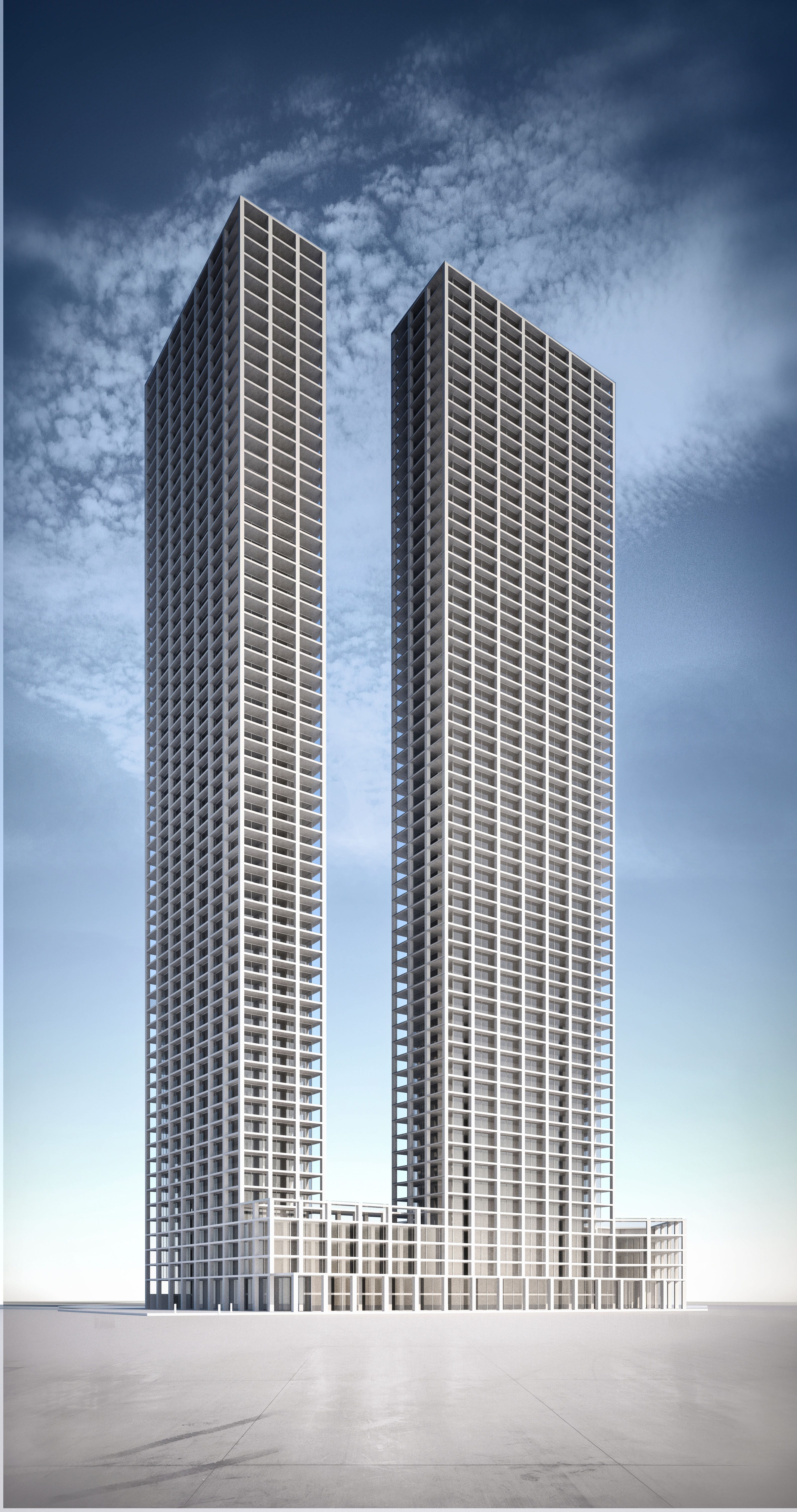 Twin Towers in Dubai by Tuñón Architects - Architizer