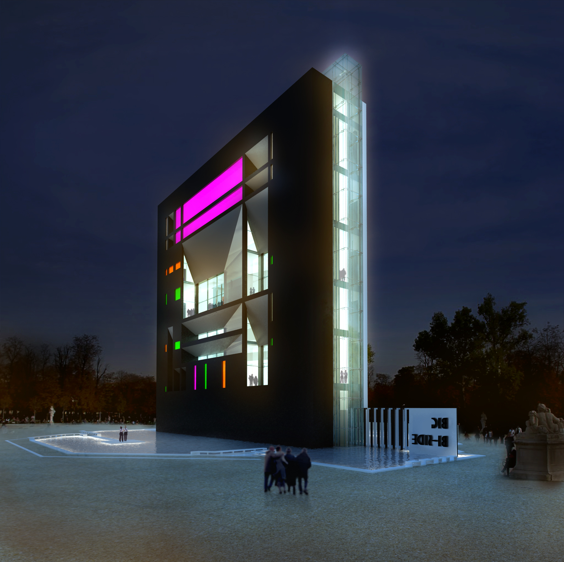 THE MONOLITH - Big Bi-Side "Place de la Concorde" @ Jardin de la ...