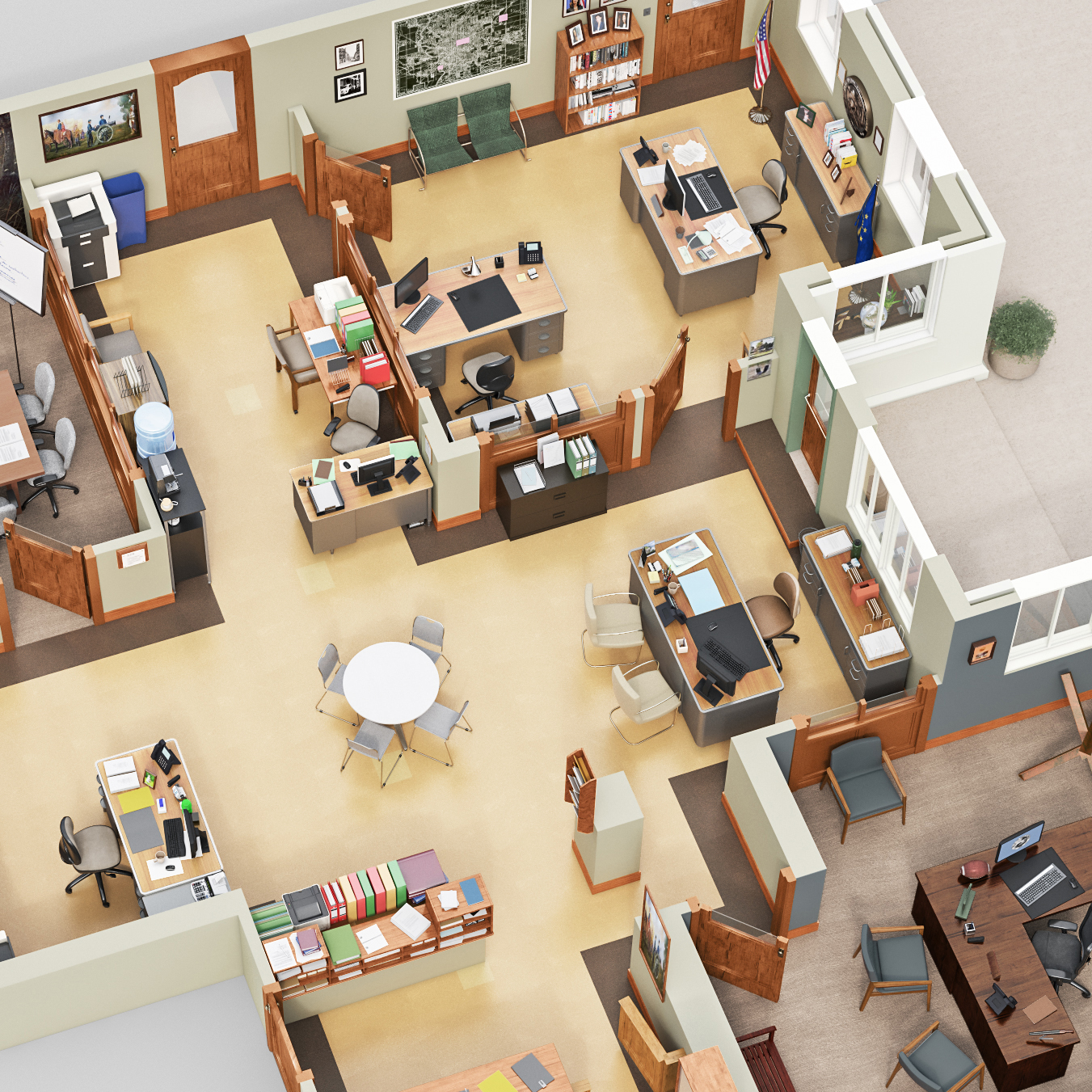 Office Space: 4 Highly Detailed Architectural Plans of Your Favorite ...
