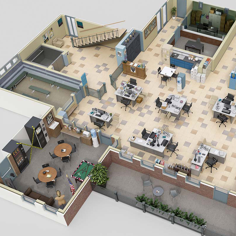 Office Space: 4 Highly Detailed Architectural Plans of Your Favorite ...