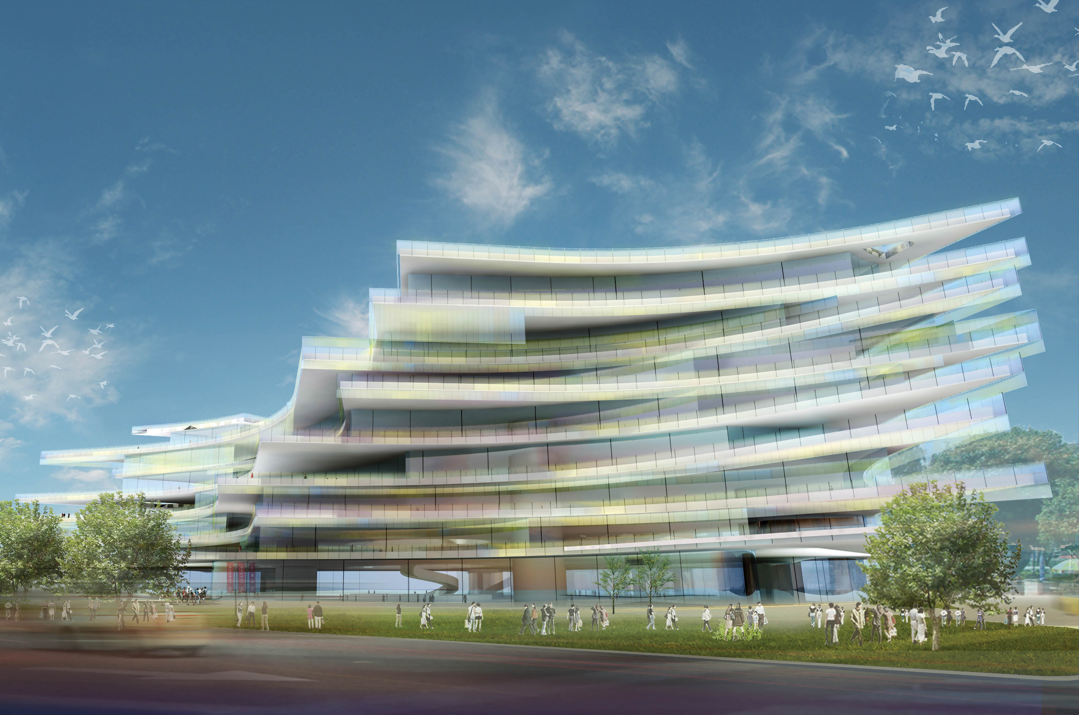 Shanghai Library East Hall by deciBel(Architecture))) - Architizer