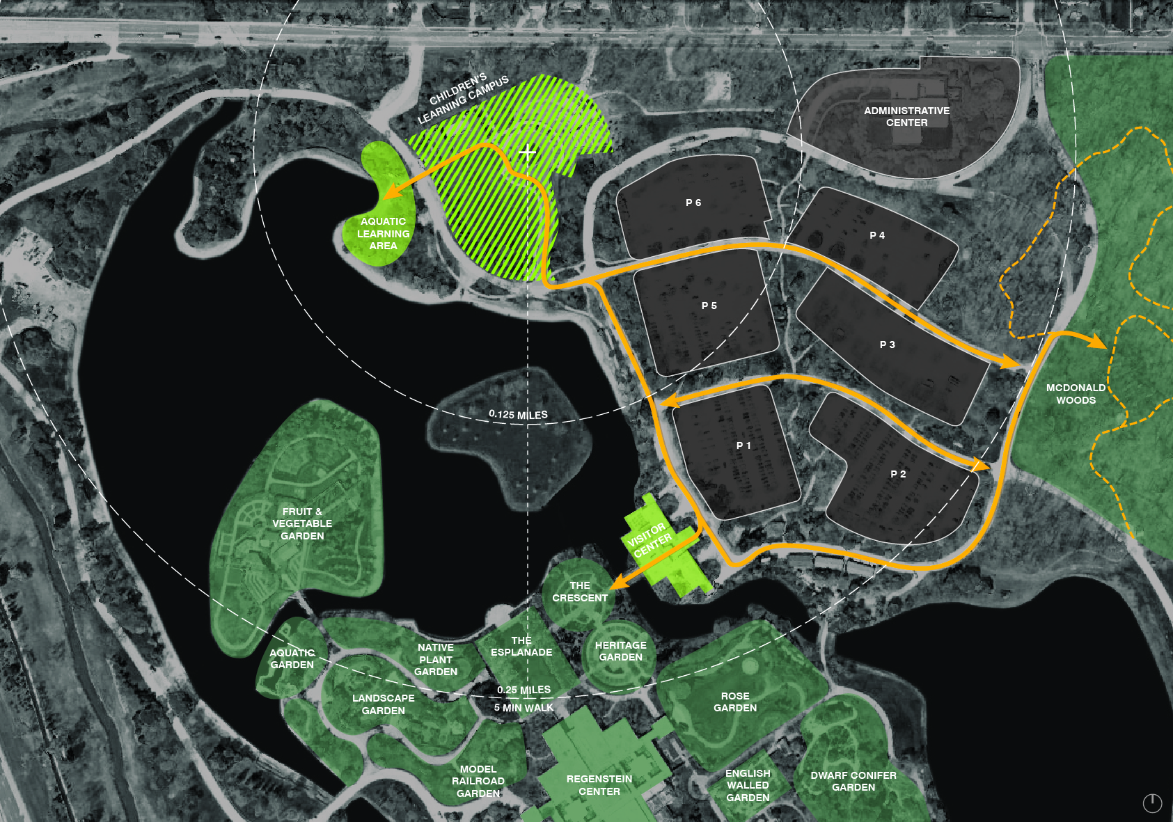 Idea 1970826: Chicago Botanic Garden by Jacobs Ryan Associates in ...
