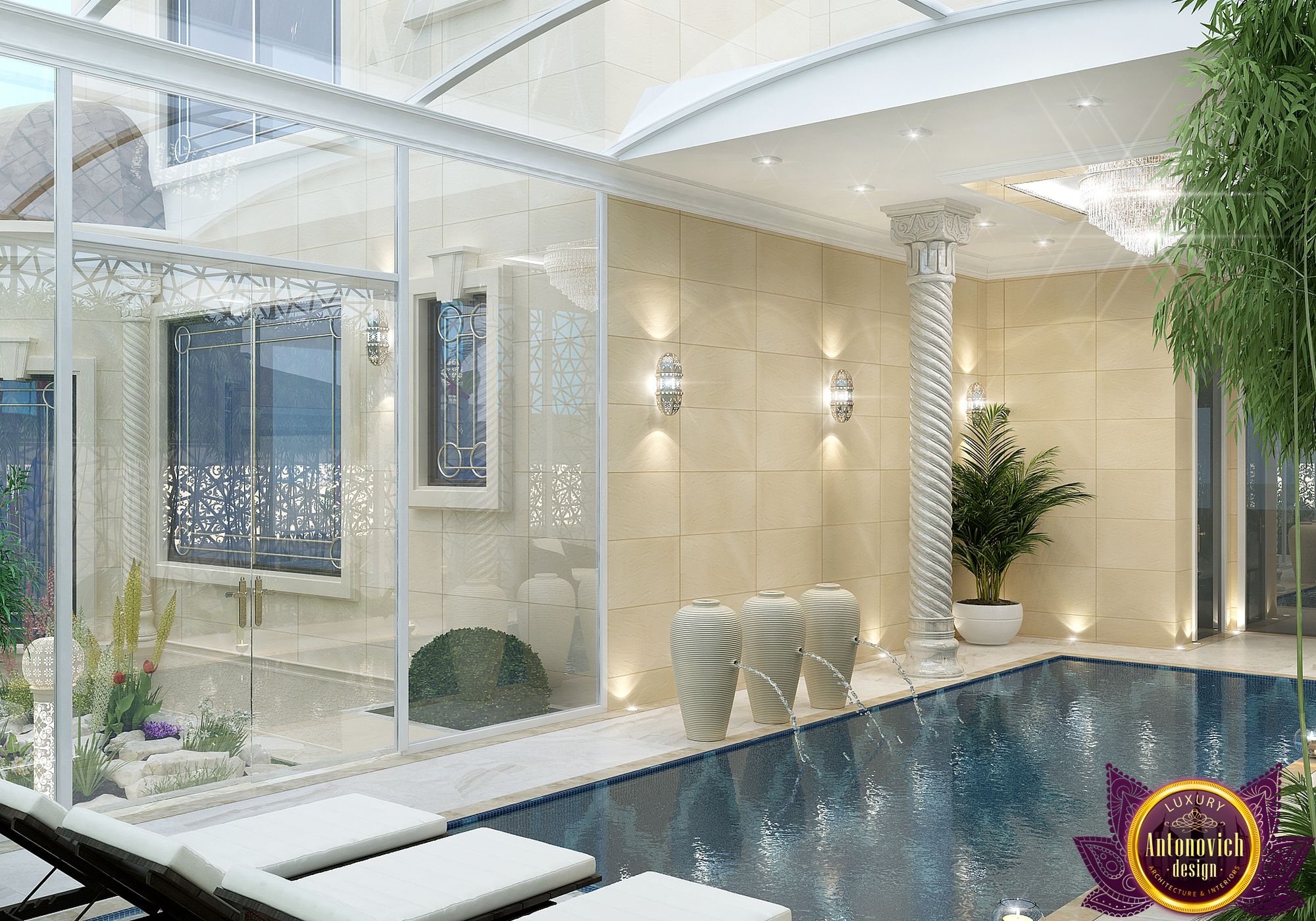 Pool design of Katrina Antonovich by LUXURY ANTONOVICH DESIGN - Architizer