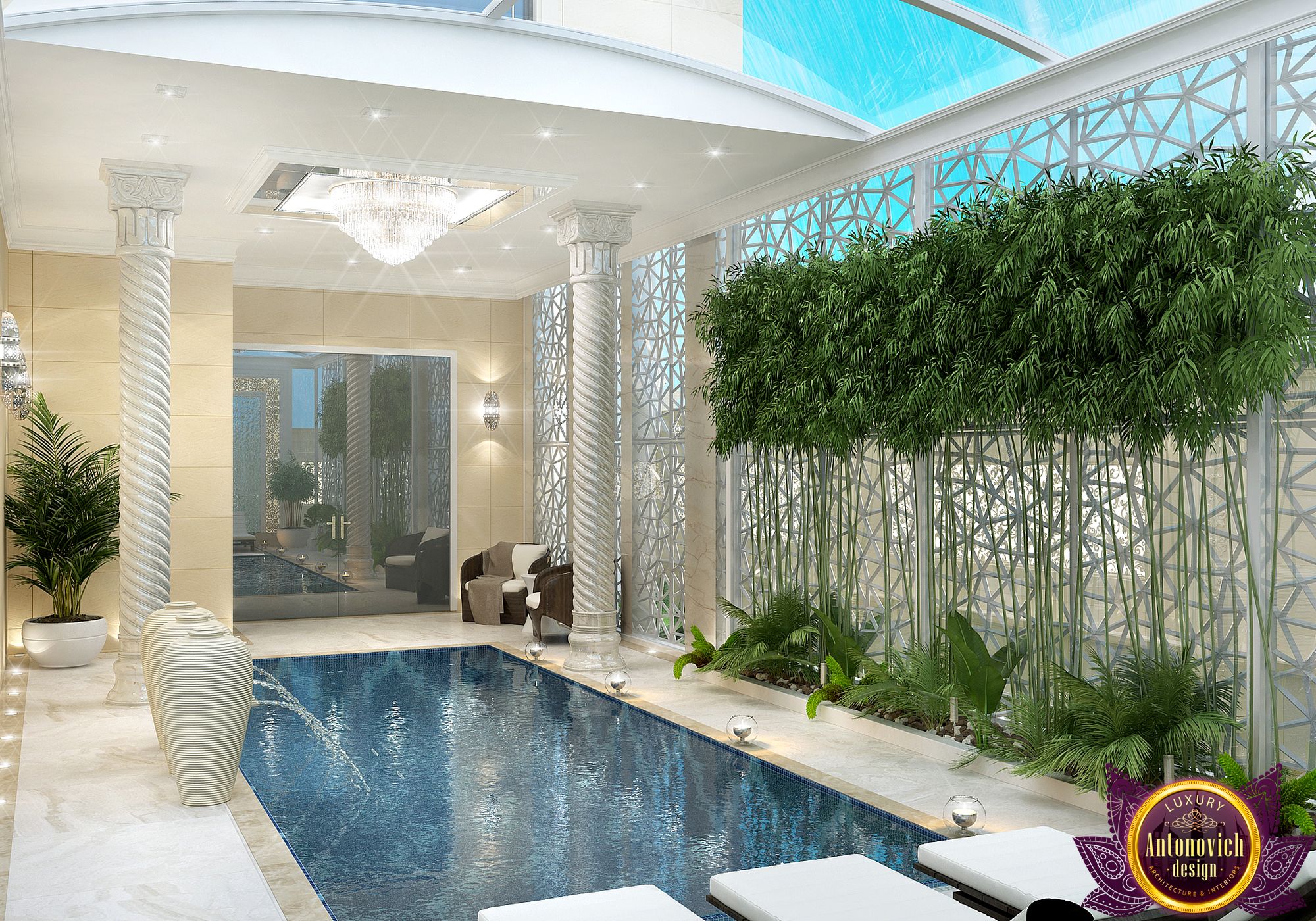 Pool design of Katrina Antonovich by LUXURY ANTONOVICH DESIGN - Architizer