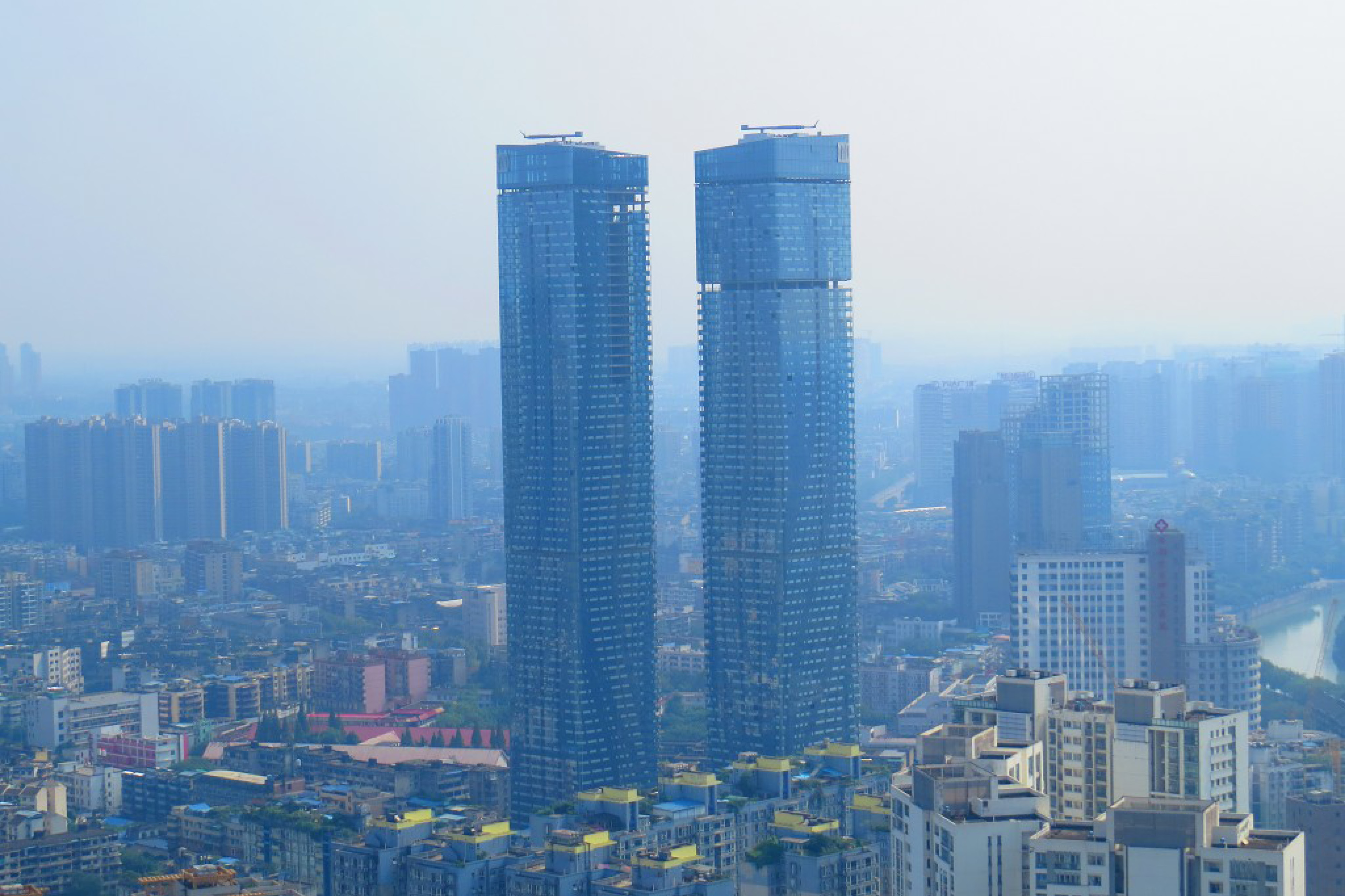 Chengdu Tianxi Twin Towers by MLA+ - Architizer