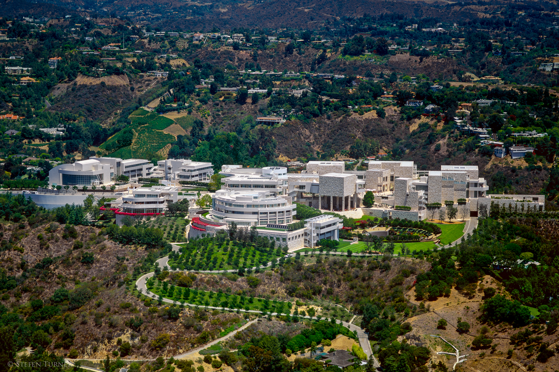 Getty Center | Los Angeles by Stefen Turner | aerial photographer ...