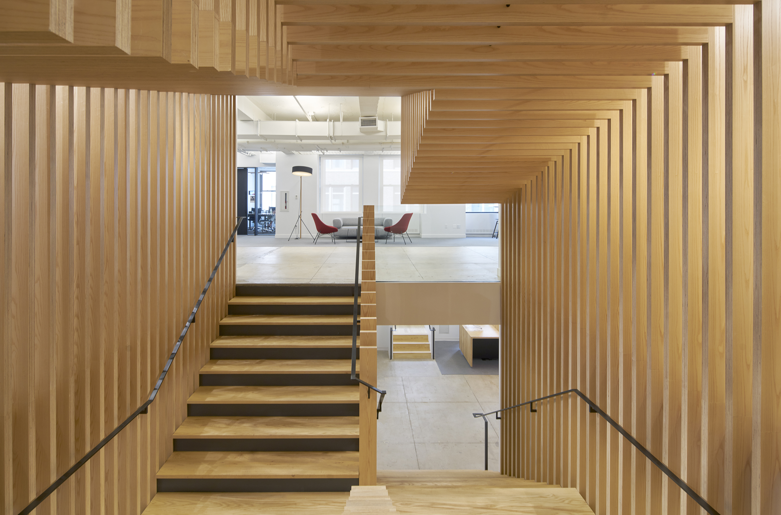 Pinterest NY - Scissor Stair by IwamotoScott Architecture - Architizer