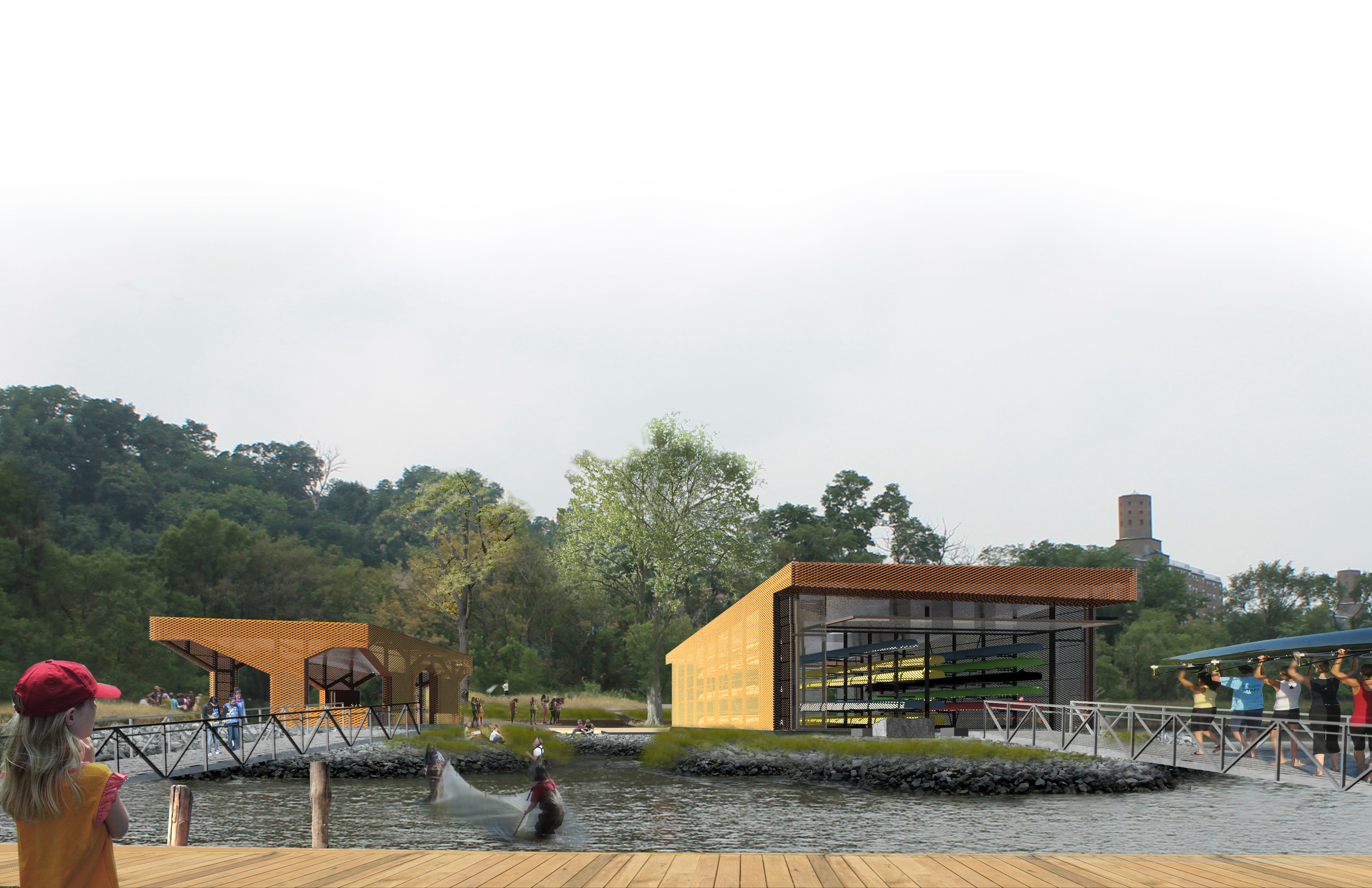 EDGE/ucation Pavilion, Harlem River, NY by Bade Stageberg Cox - Architizer