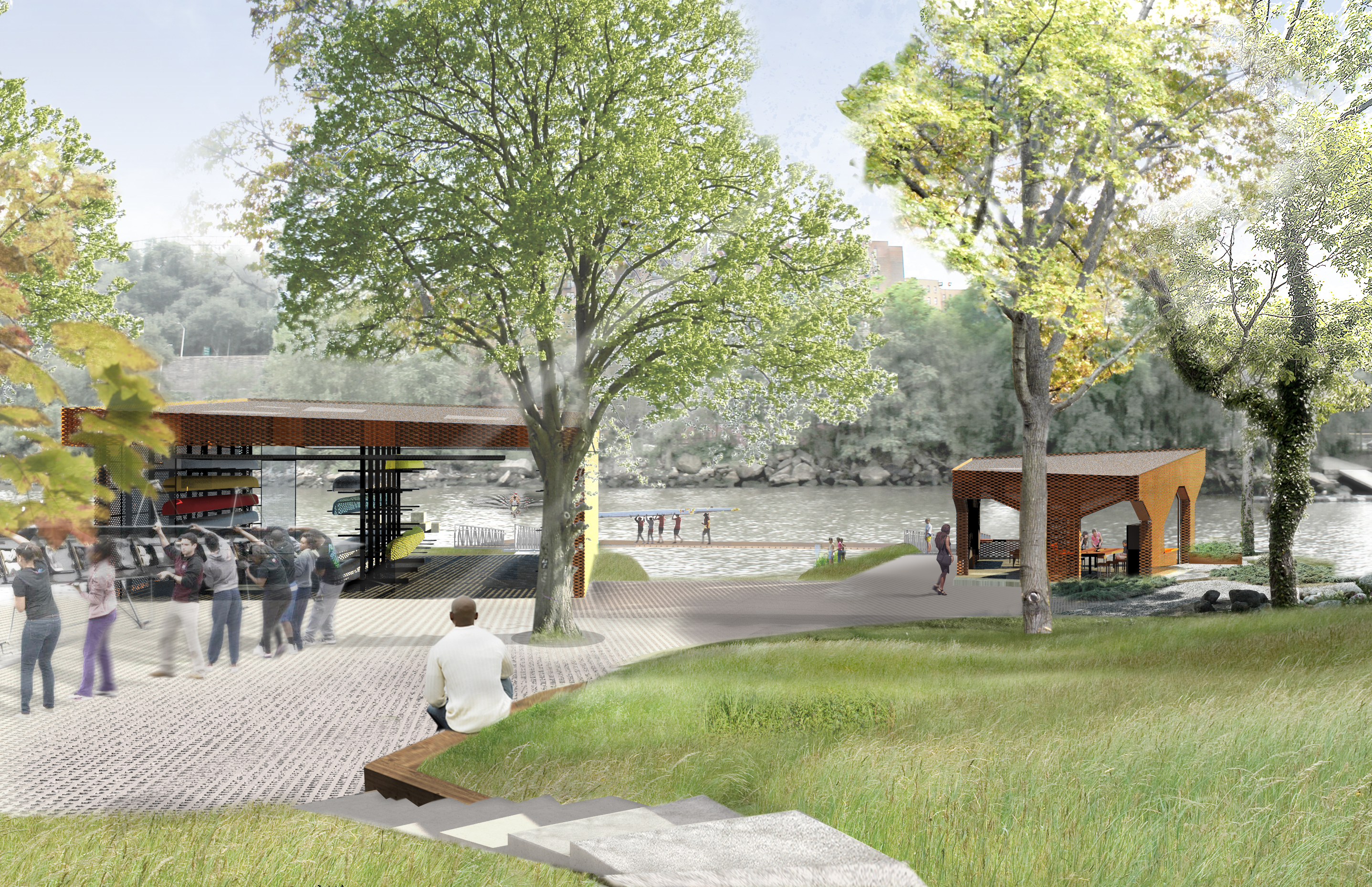 EDGE/ucation Pavilion, Harlem River, NY by Bade Stageberg Cox - Architizer