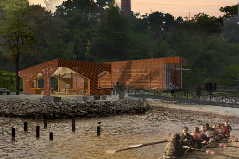 EDGE/ucation Pavilion, Harlem River, NY by Bade Stageberg Cox - Architizer